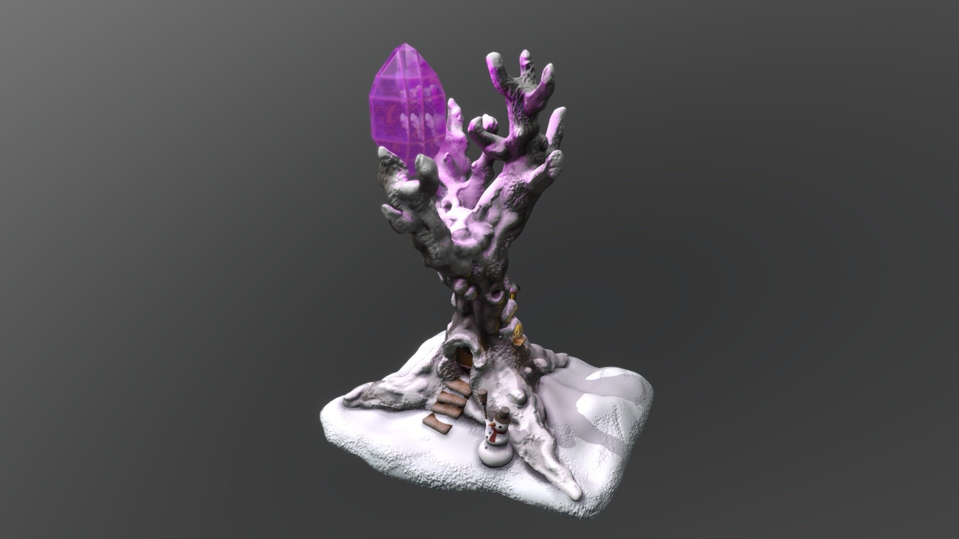 Winter Crystal Tree - 3D model by Niko (@nikosstuff) [1c0cd32] - Sketchfab