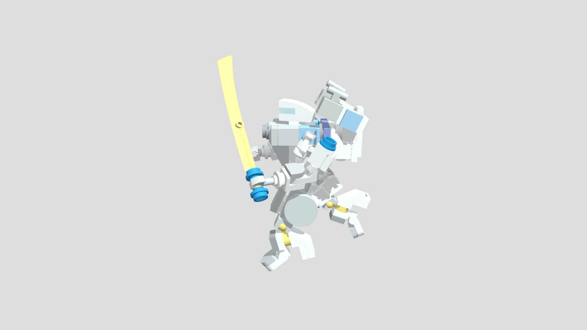 Synth Unity Swordmaster - 3D model by alphastrikegames [1c0d05b ...