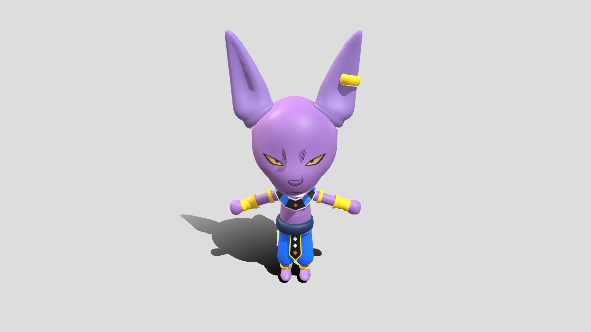 Beerus Mii - 3D model by FRLTE (@oihandesp) [1c0d4a0] - Sketchfab