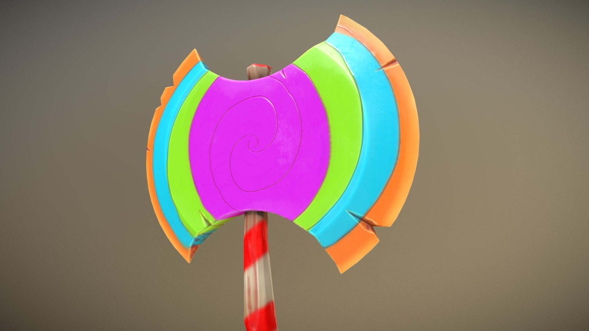 Candy Axe - 3D model by crazy_pixel [1c10466] - Sketchfab