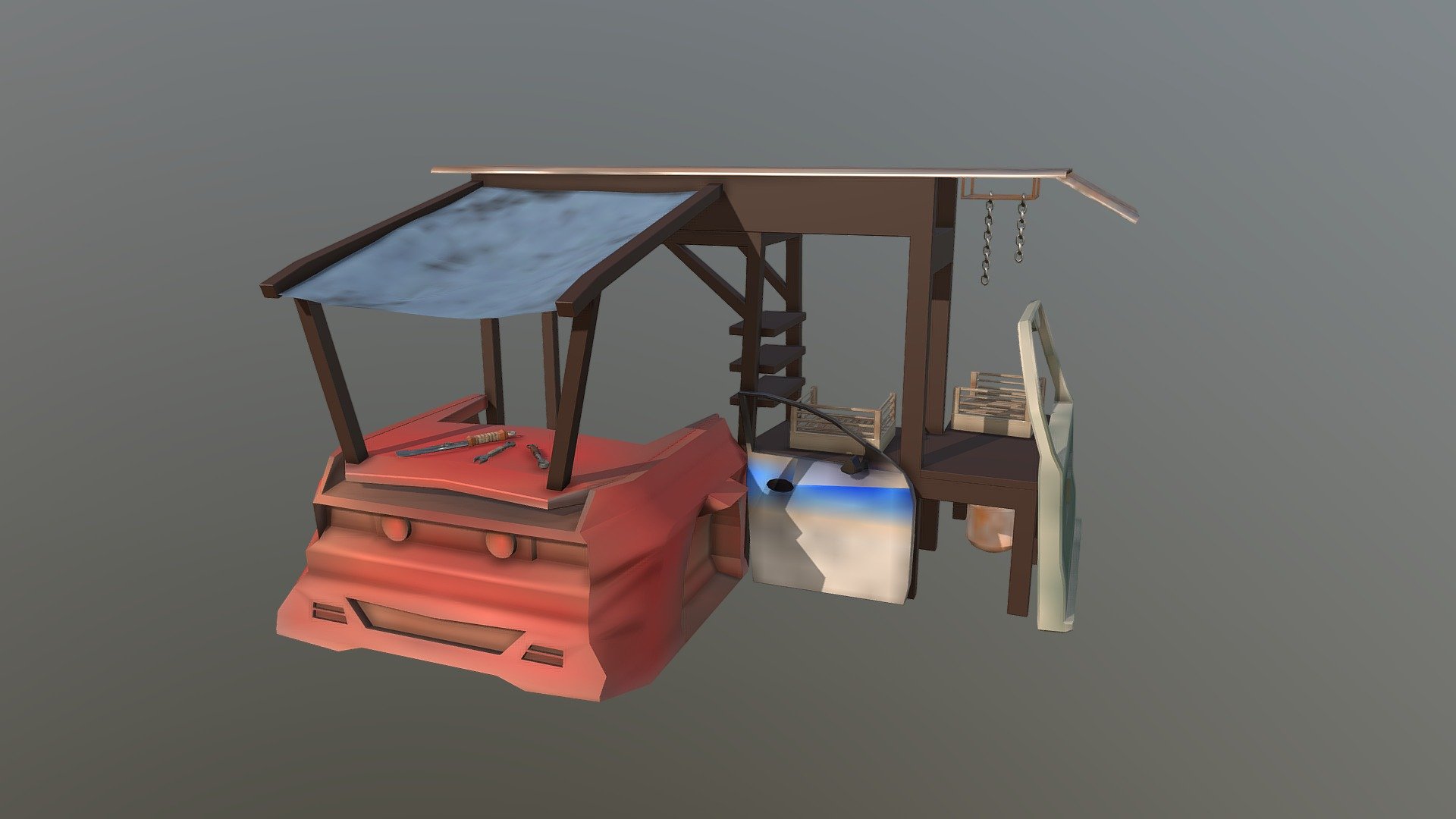 Apocalypse Kitchen - 3D model by Ditmur [1c106b3] - Sketchfab
