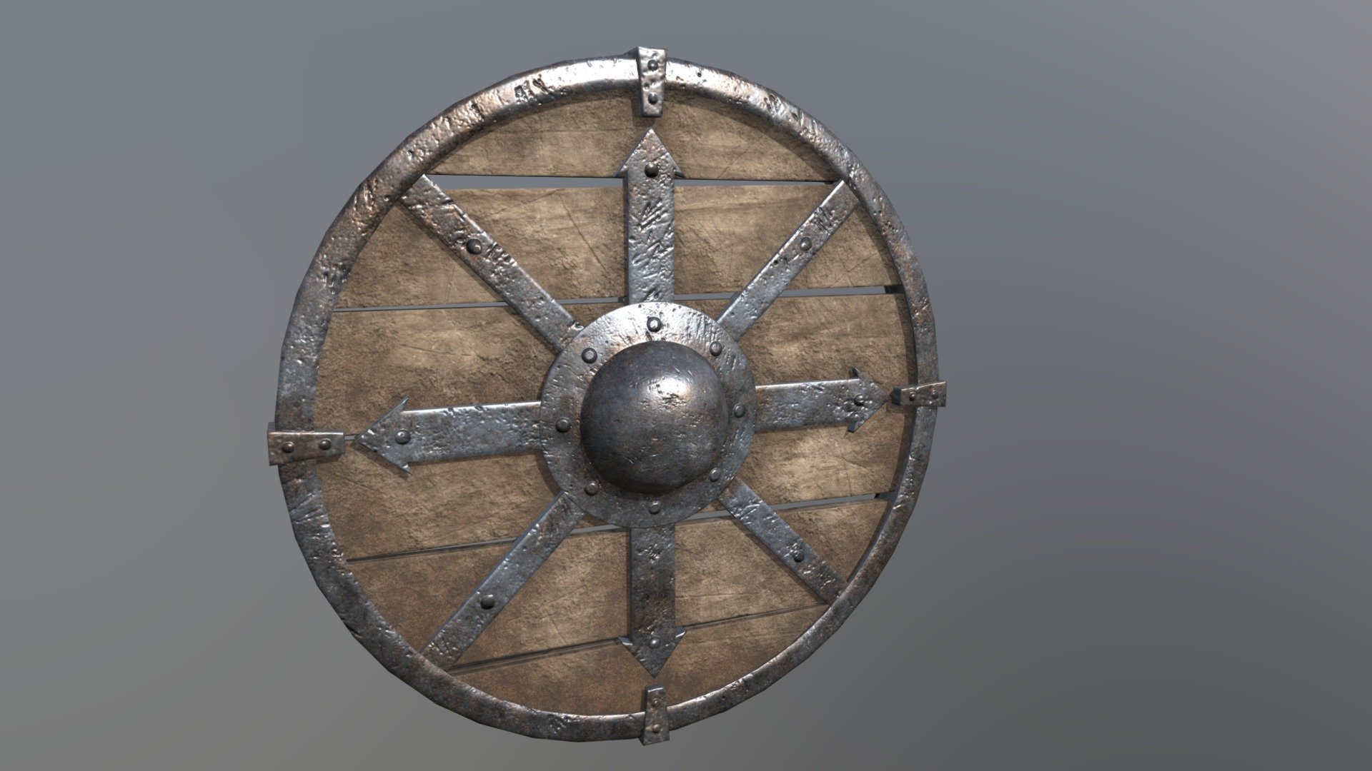 Viking Shield - 3D model by wrenchdotbat [1c11bf6] - Sketchfab