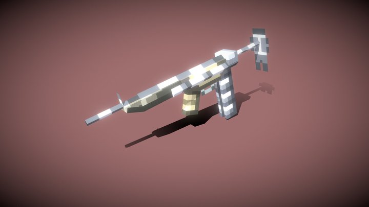 Minecraft-gun 3D models - Sketchfab