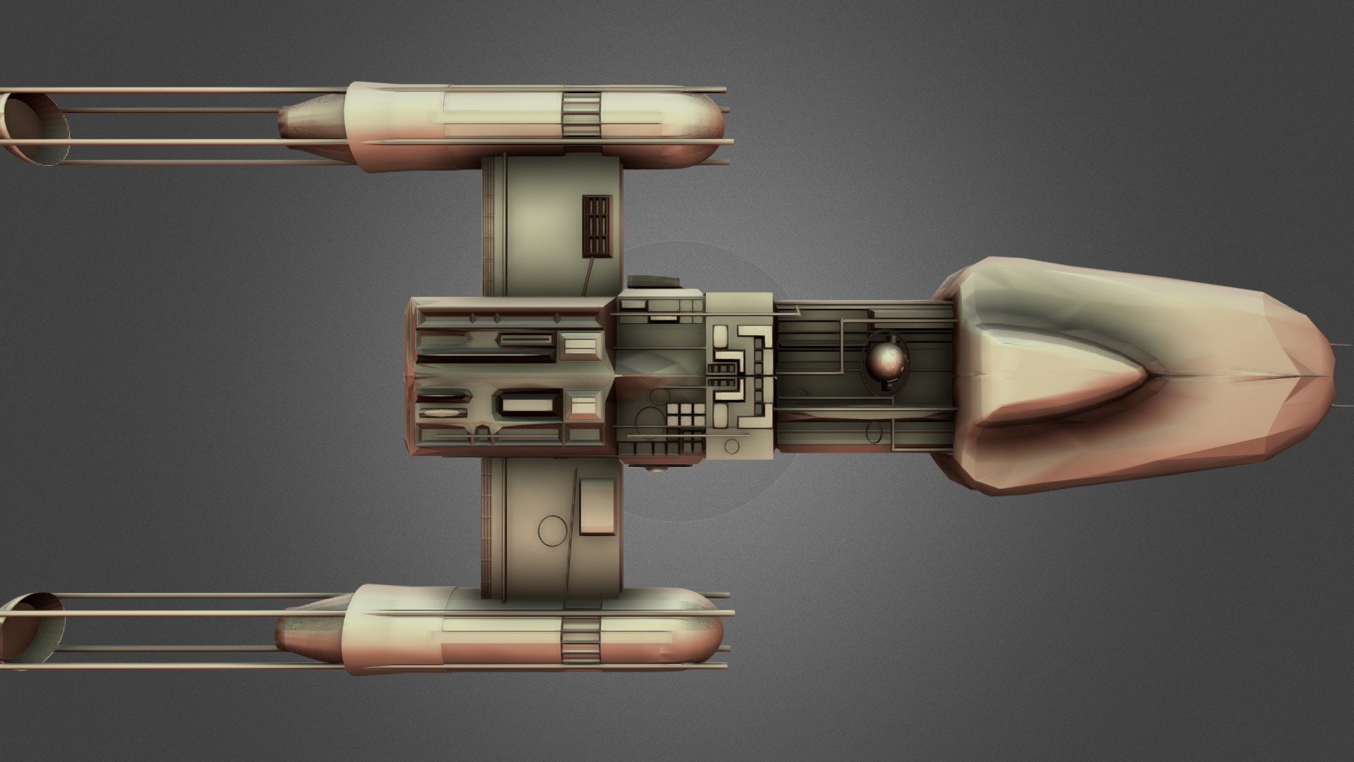 Y-wing - 3D model by Nathaniel.F (@NathanielLDEutc) [1c12ccf] - Sketchfab