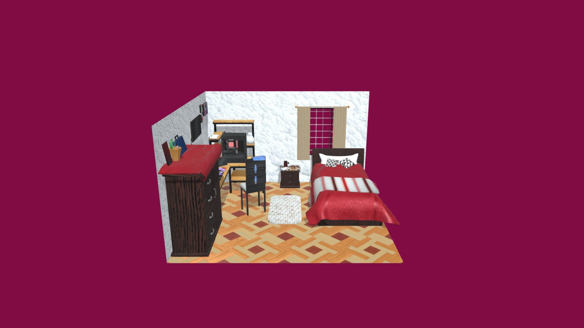 Diorama_Cuarto - 3D model by StebanBatanero [1c12cfc] - Sketchfab