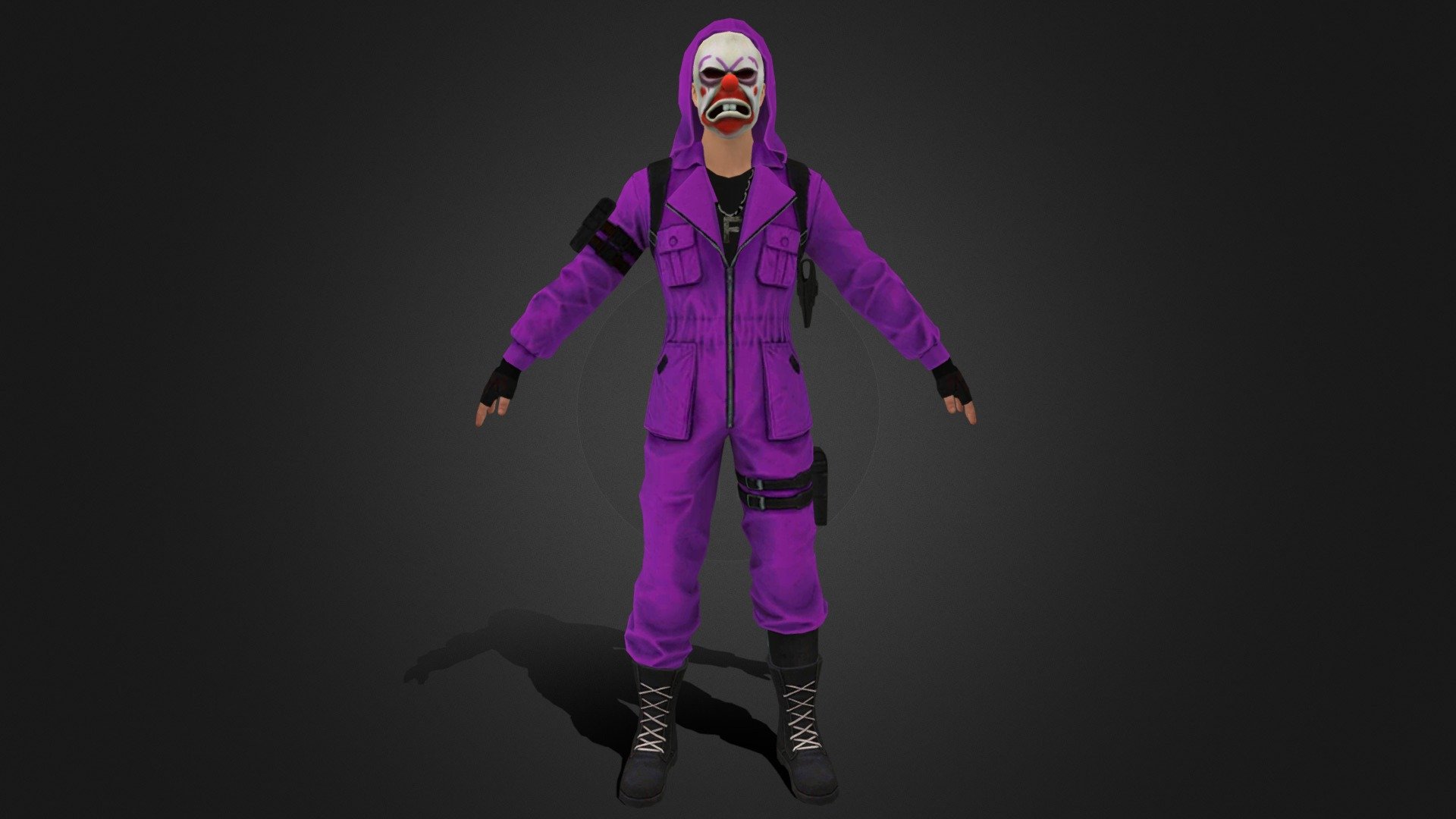 PURPLE CRIMINAL FREEFIRE 3D MODEL - Download Free 3D model by FFXAN ...