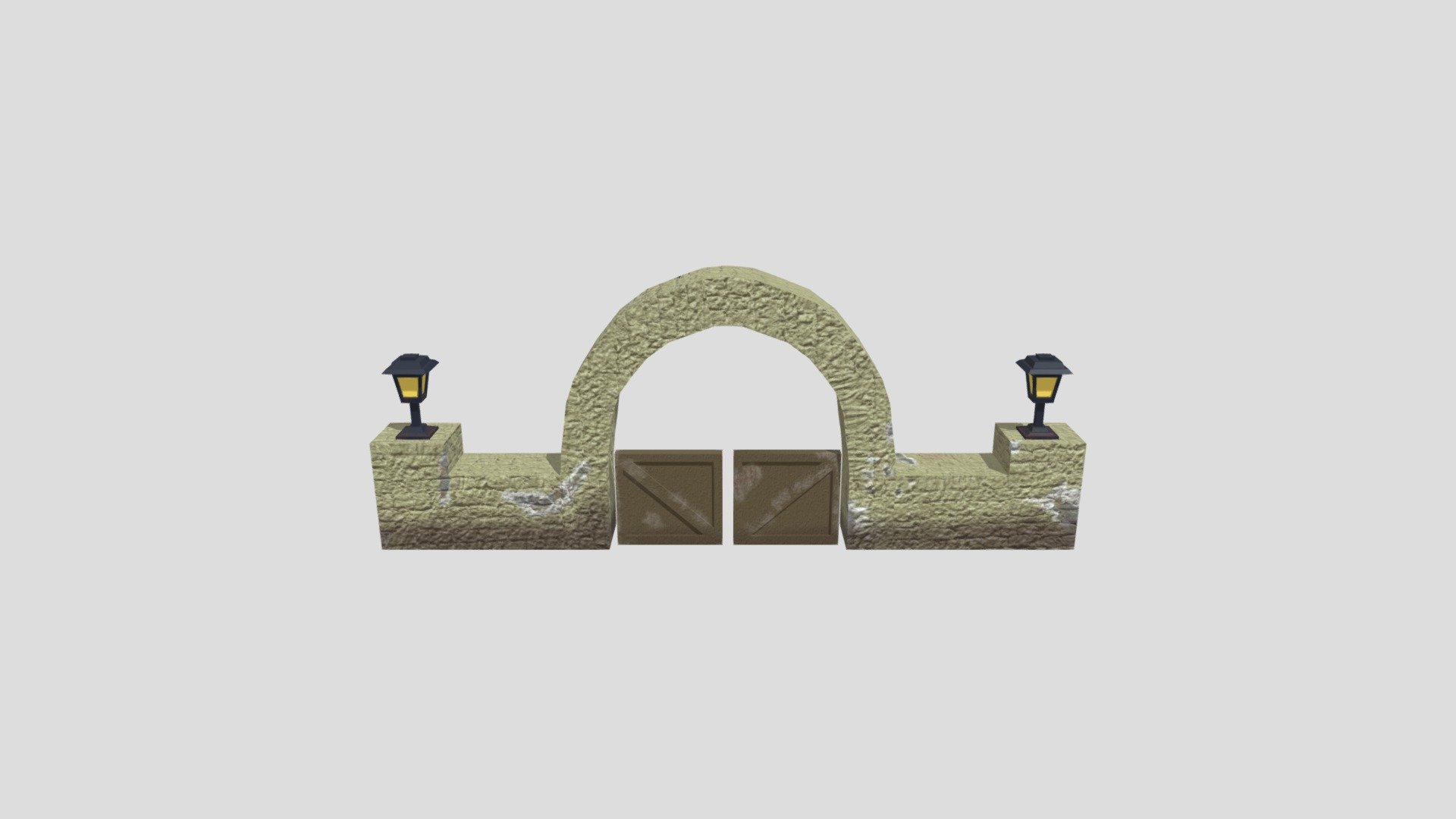 Gate Model Textured - 3D model by Caroline Morian (@ObvShi) [1c15838 ...