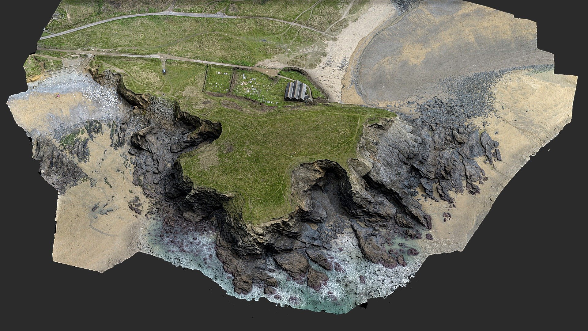 Gunwalloe Cove - txt - 3D model by SUMO GeoSurveys (@aerial-cam ...