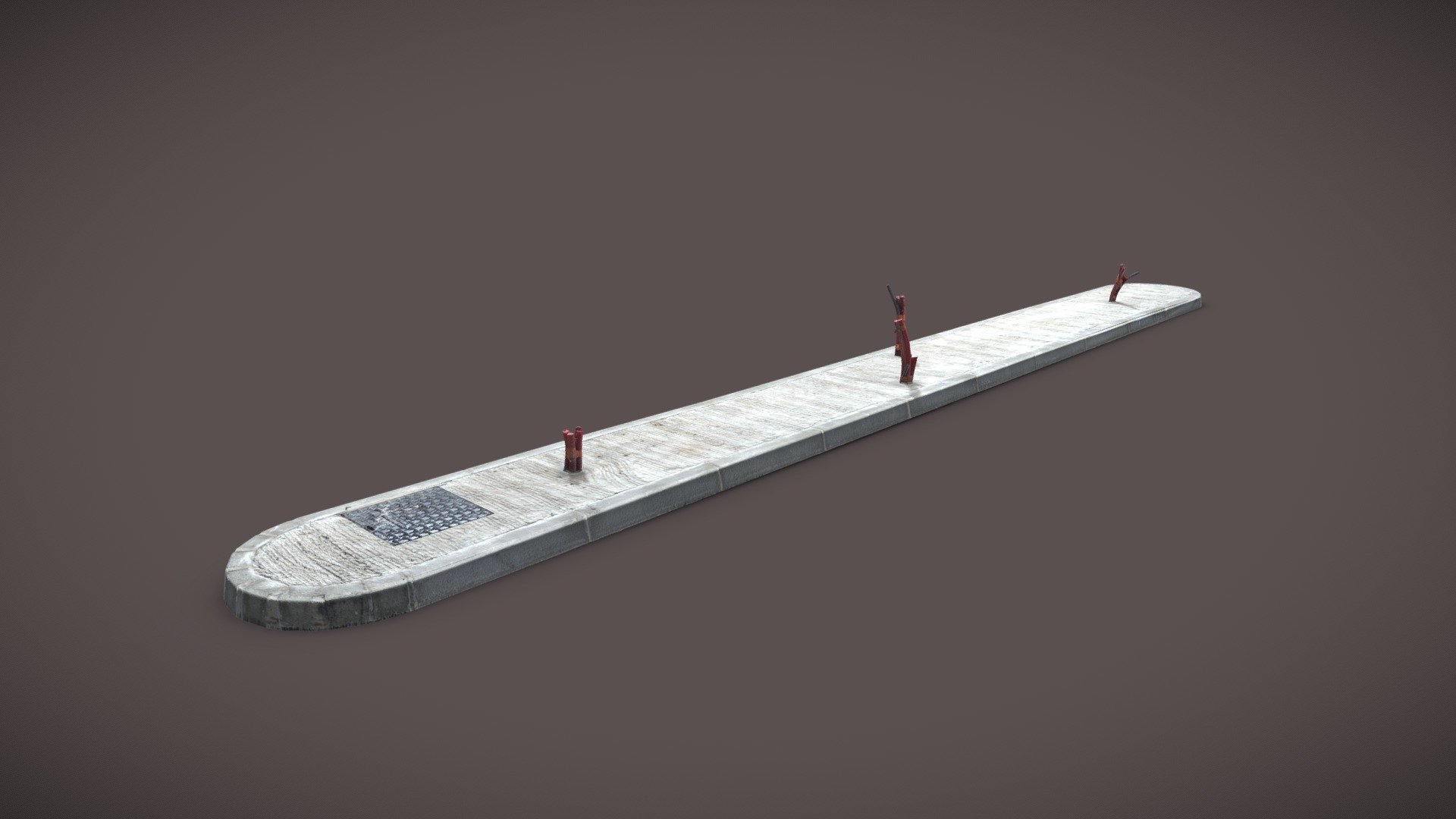 Concrete road border - 3D model by 893 3D models (@Jyb.Yakuza) [1c19b51 ...