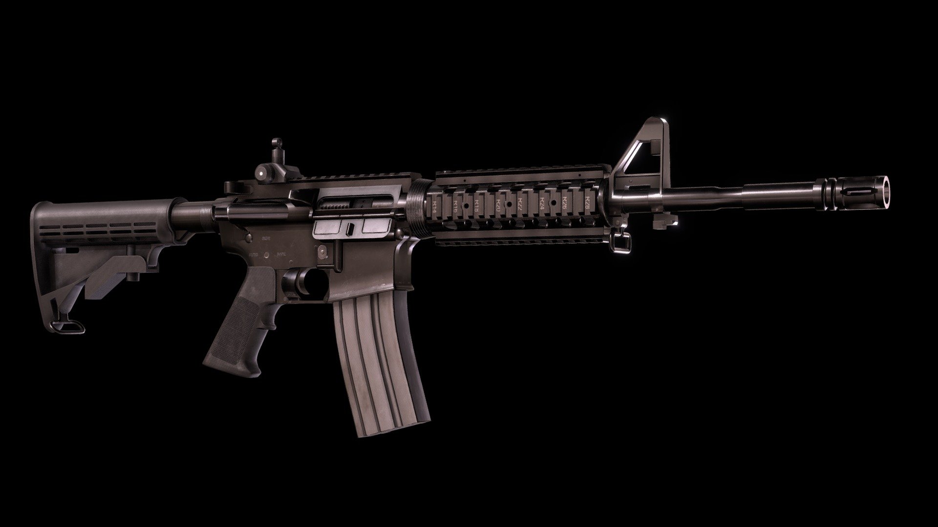 M4A1 Carbine - 3D model by SinisterJack (@Sinister_Jack) [1c1ab3d] - Sketchfab