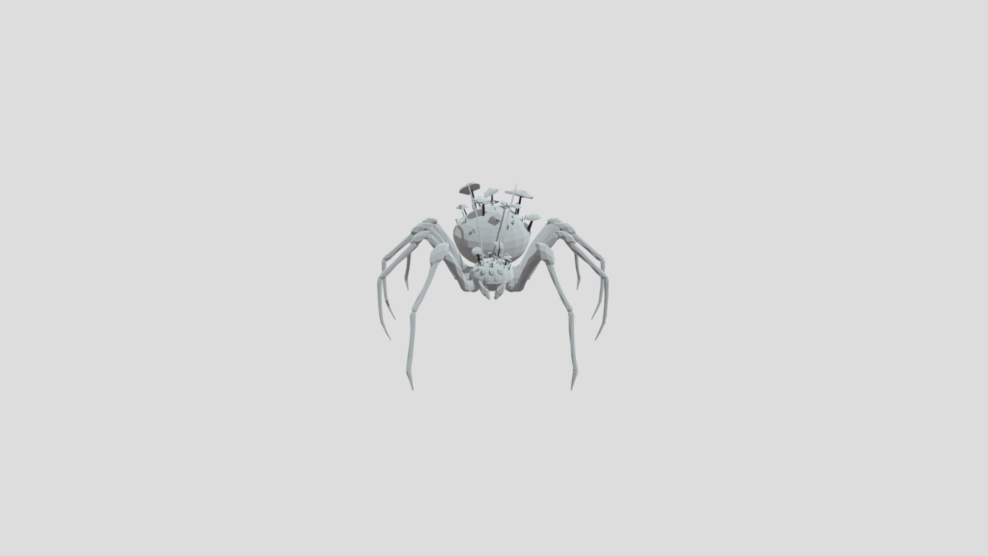 low poly shroom spider - 3D model by meikoXC7 [1c1d2e7] - Sketchfab