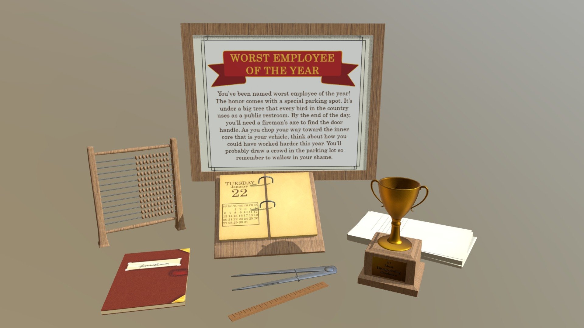 Office Clutter - 3D model by JL (@J-Lam) [1c1d54d] - Sketchfab