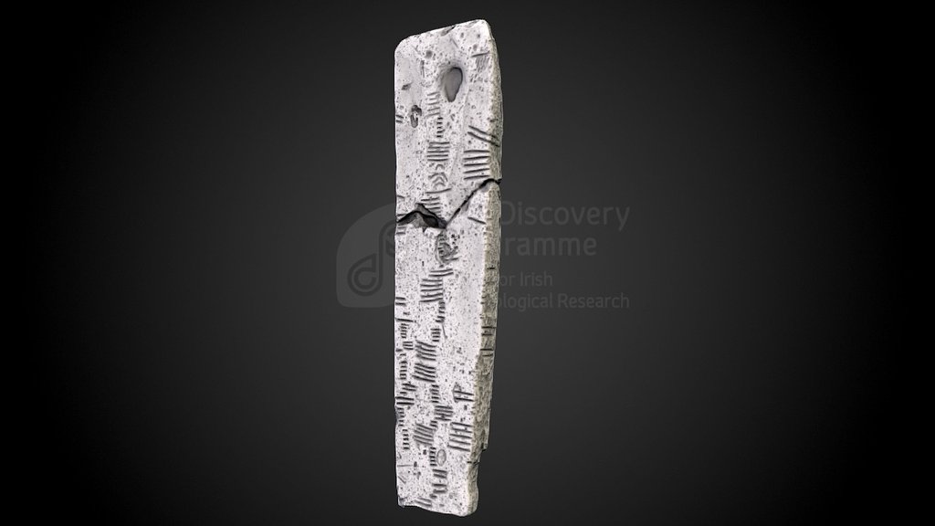 Coolmagort, Ogham Stone A - 3D model by The Discovery Programme ...