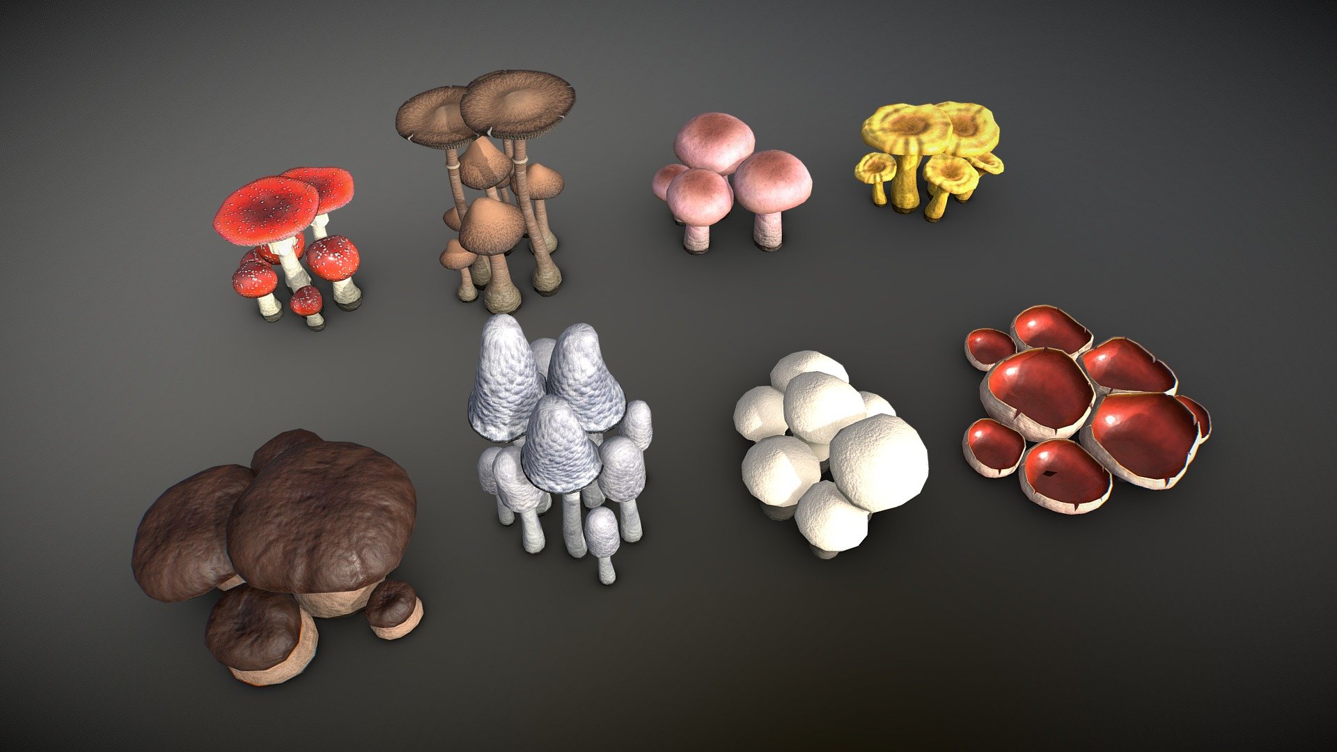 Mushroom PACK PBR - Buy Royalty Free 3D model by en3my71 [1c1e948 ...