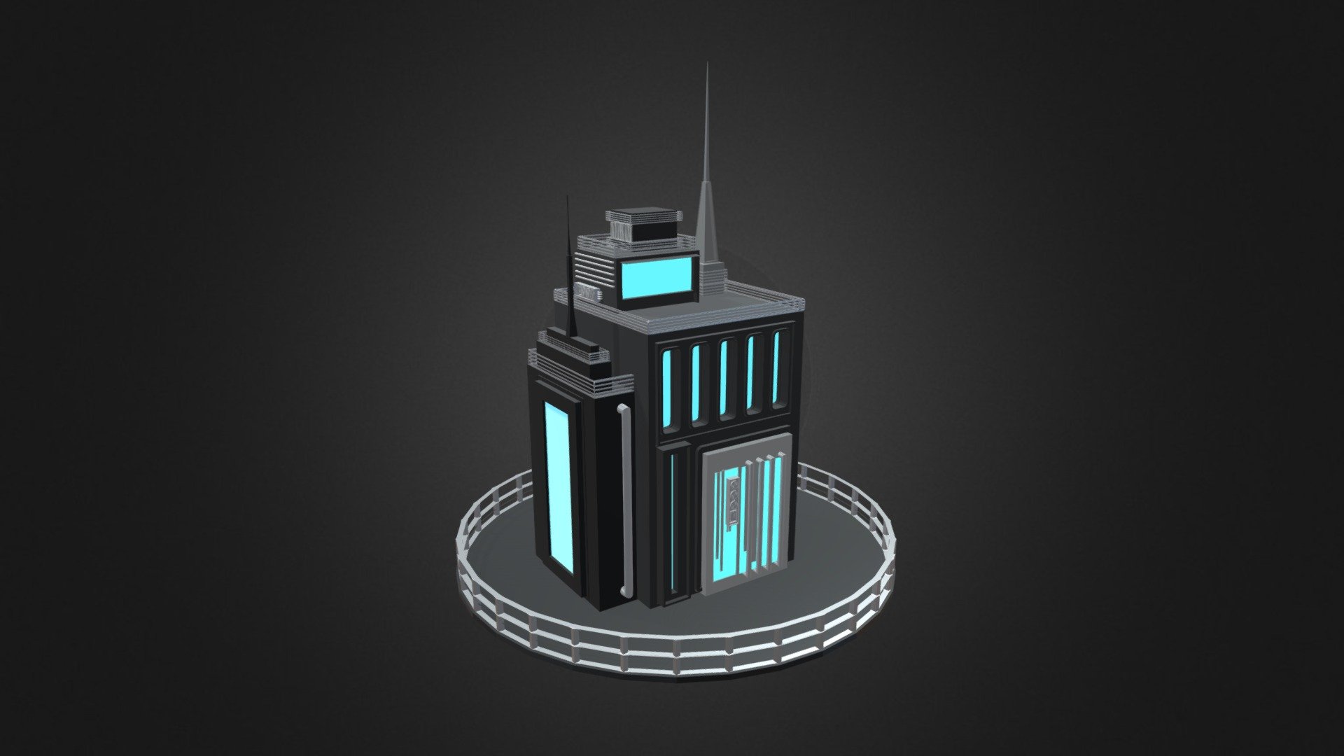 Cyberpunk- Low Poly Cyberbuild - Download Free 3D model by Aditya ...