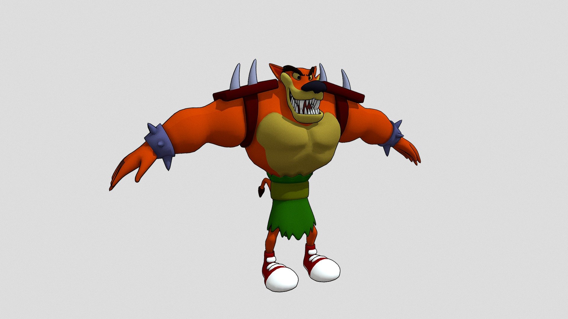 TINY TIGER CARTOON - Download Free 3D model by 3D Model Dump ...