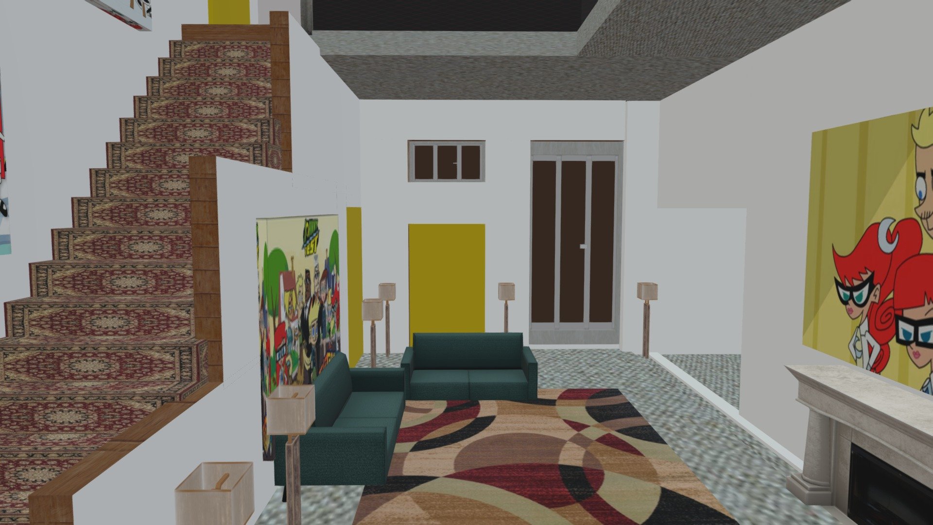 JHONNY TEST FAMILY HOUSE added furniture - Download Free 3D model by ...