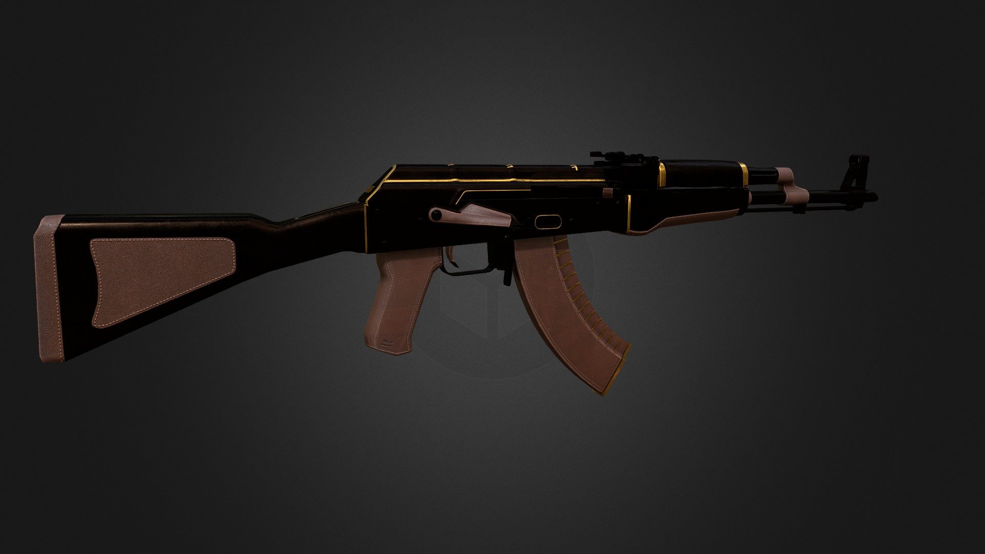 AK-47 Classy - 3D model by brandonvandoorn [1c23dff] - Sketchfab