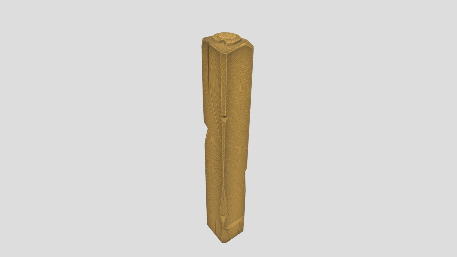 Wooden Fencepost - Download Free 3D model by RStorer152 [1c252c2 ...