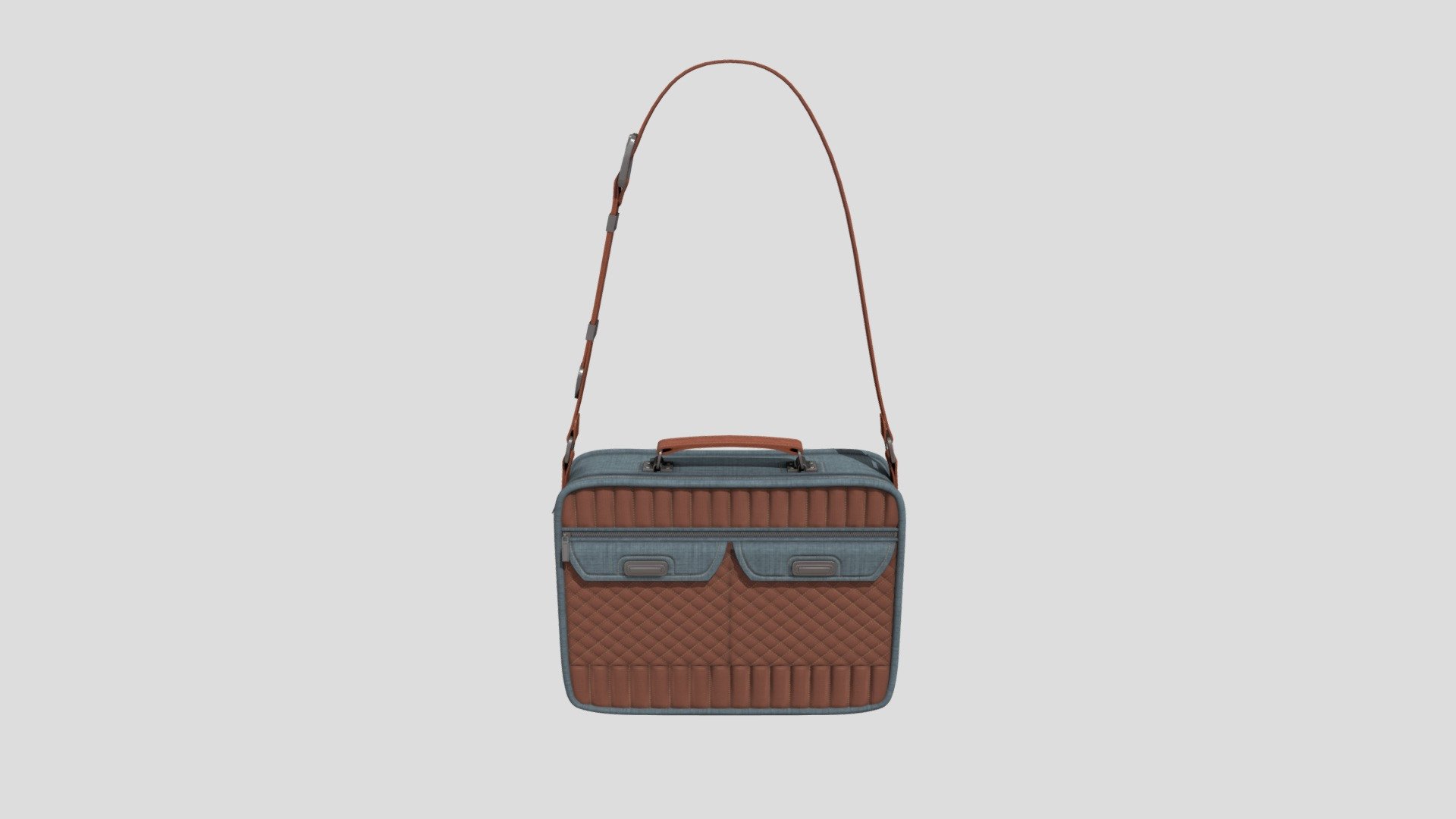 Men Hook-and-loop Fastener Flap Messenger Bag - Buy Royalty Free 3D ...