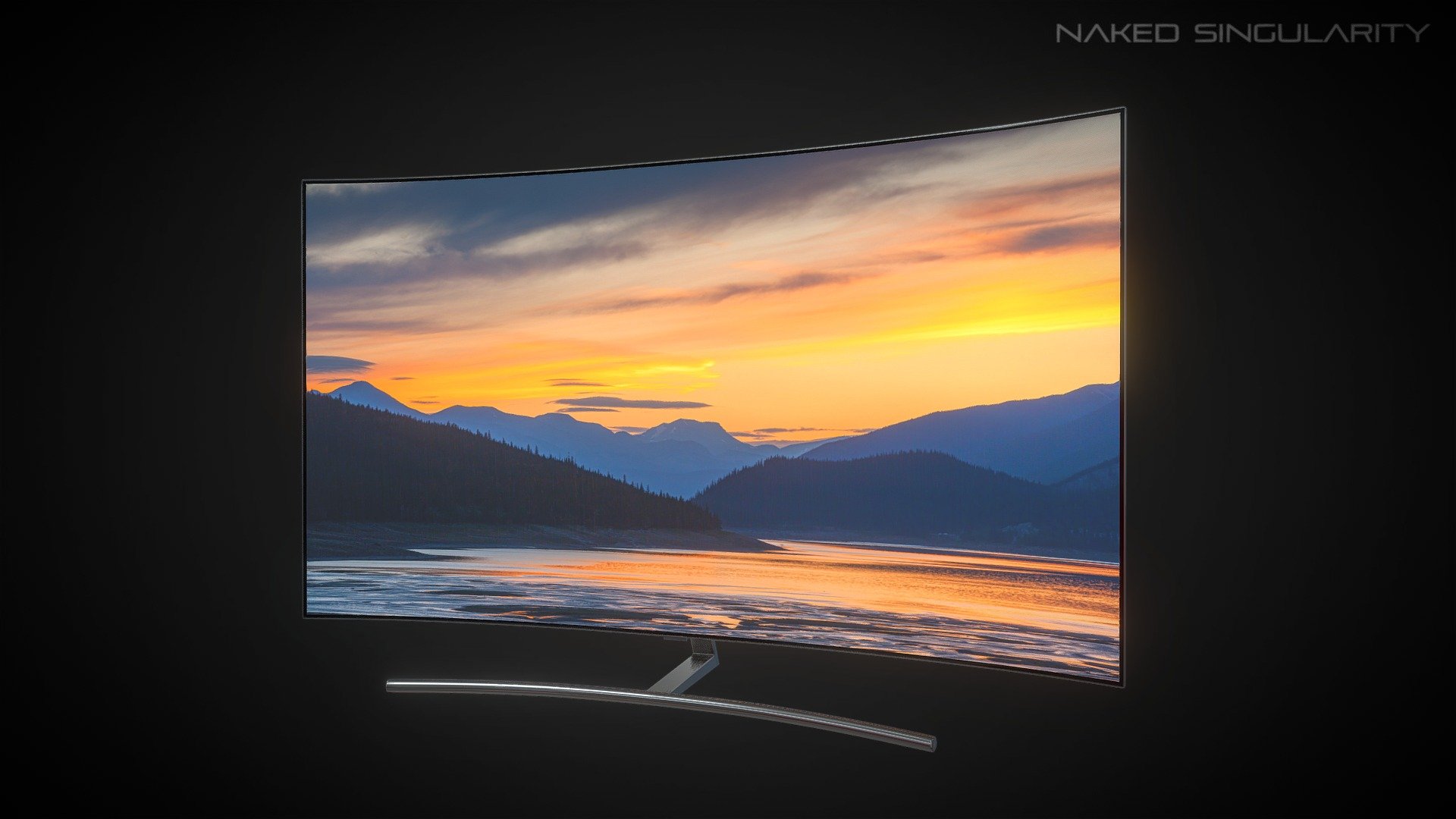 Curved TV | Appliance Electronic Lowpoly - Buy Royalty Free 3D model by Naked Singularity Studio ...