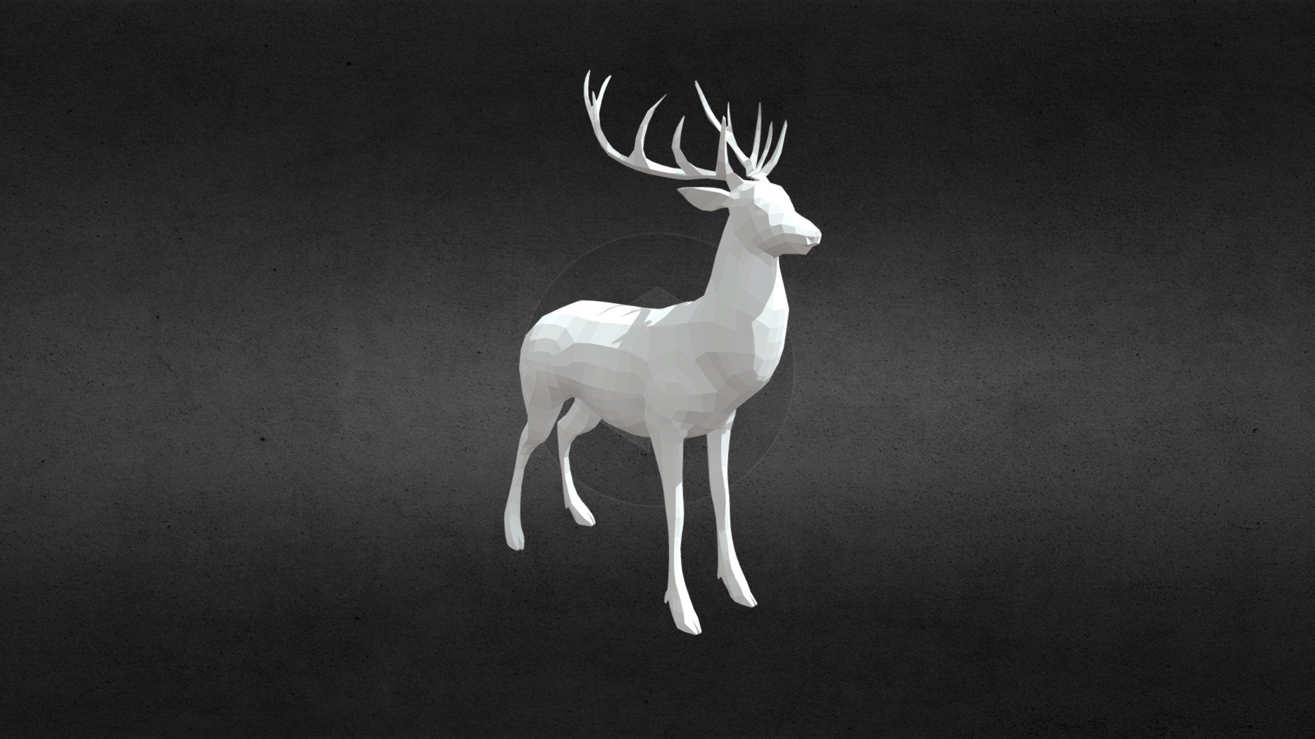 Deer - low poly - 3D model by dasa tisonova (@ddaassaa) [1c28215 ...
