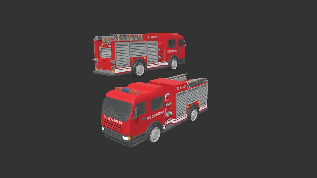 firetruck - A 3D model collection by Guillermov - Sketchfab