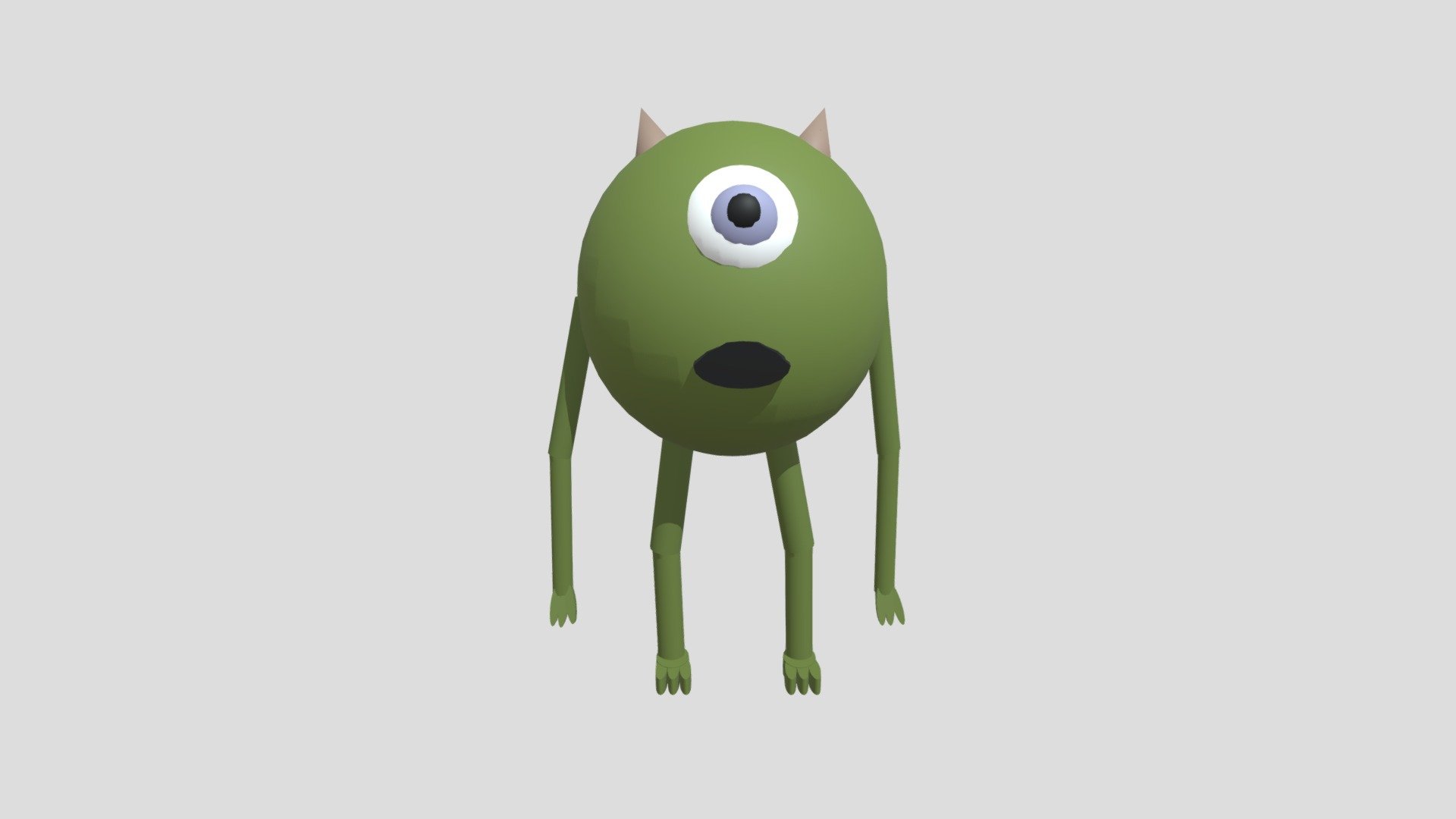 Mike Wazowski - Download Free 3D model by IanF (@ifien) [1c2e7f1 ...