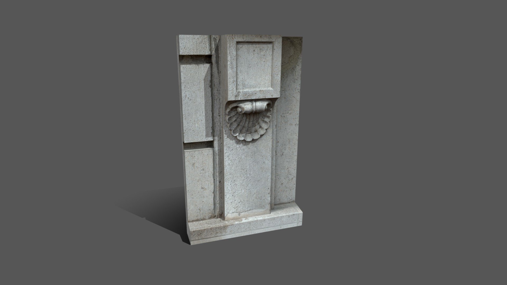 Shell stucco decoration on a house wall - Download Free 3D model by Jan ...