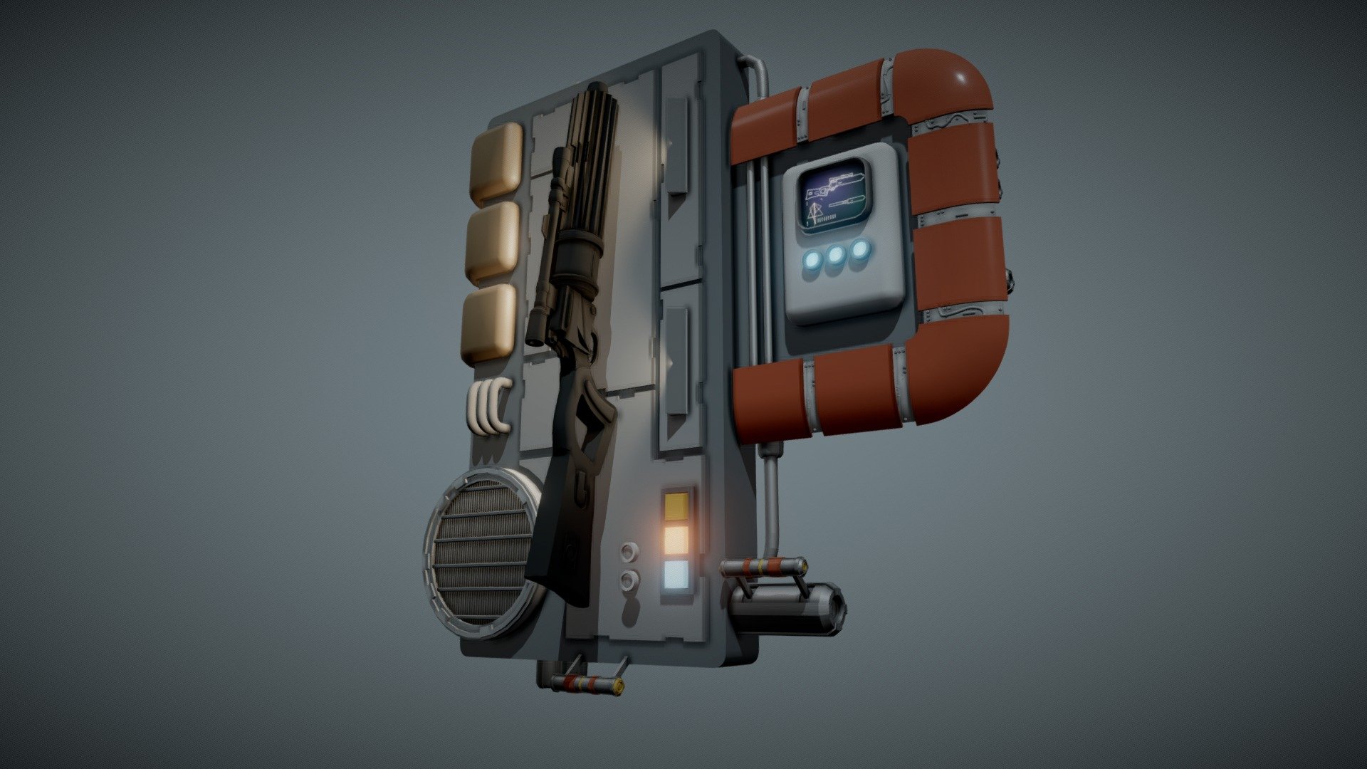 Star Wars Blaster Rack - Concept - Buy Royalty Free 3D model by ...