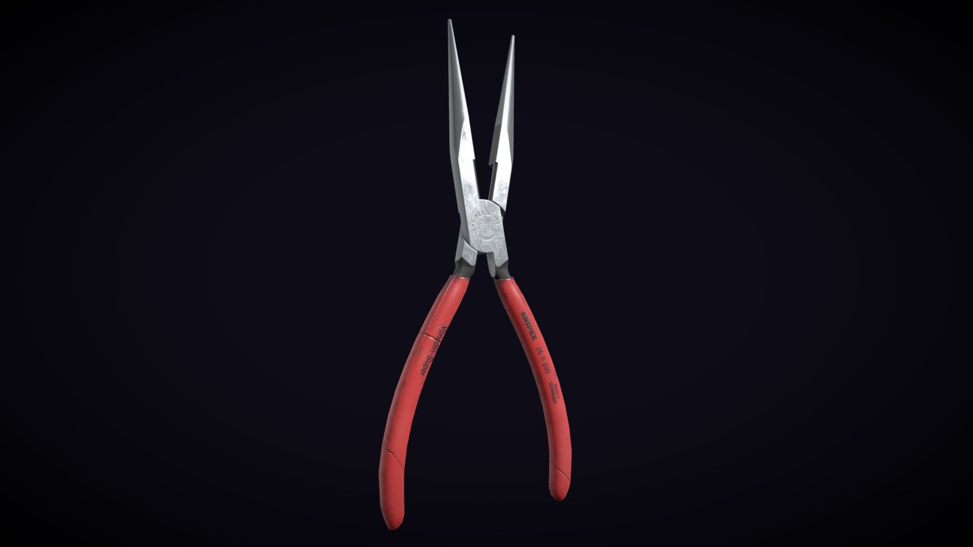 KNIPEX 26-11-200 Needle Nose Pliers - 3D model by Ausrine_Valionyte ...