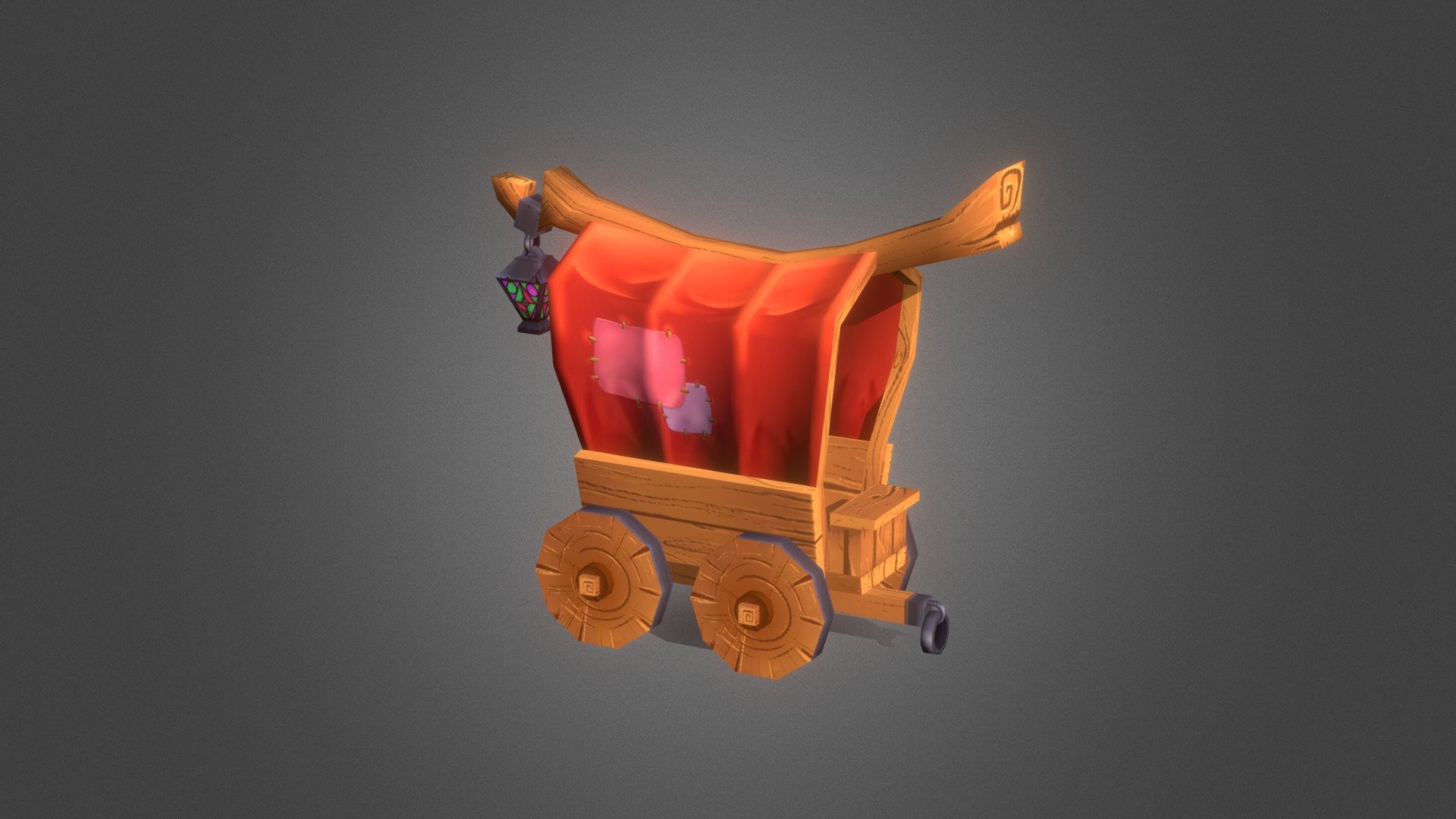 Trader's Wagon - 3D model by 2Lofty [1c3c534] - Sketchfab