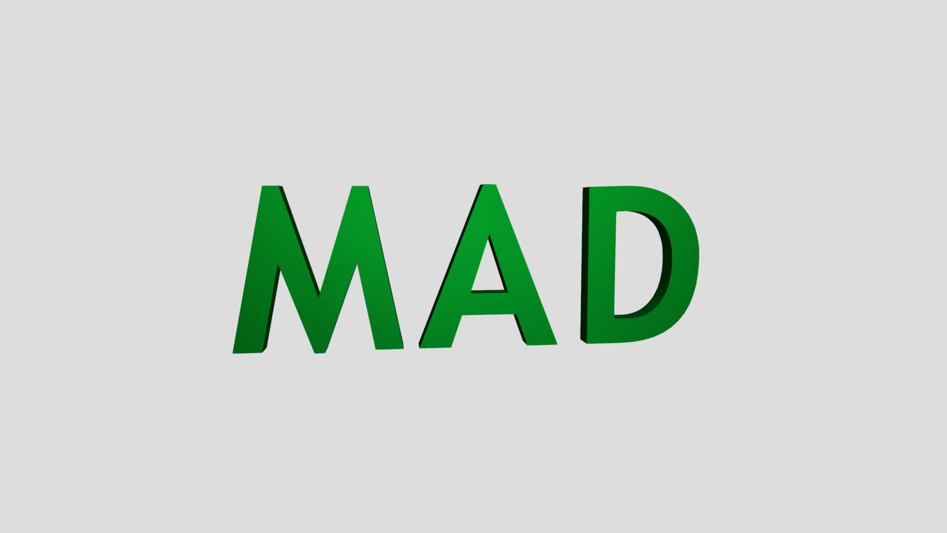 MAD Letters 71 cm height - 3D model by Capture It In 3D (@CaptureMeIn3D ...