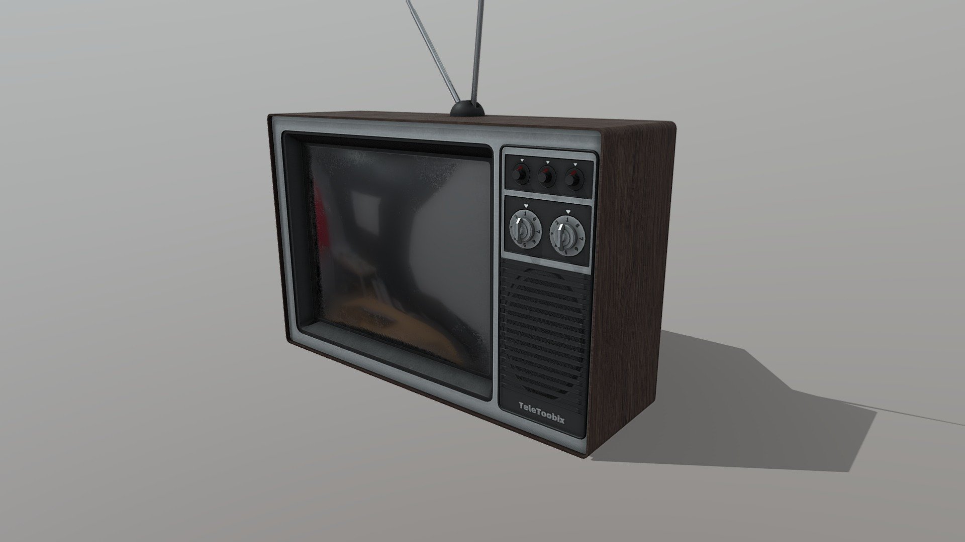 Retro TV - 3D model by Groszeks [1c3f070] - Sketchfab