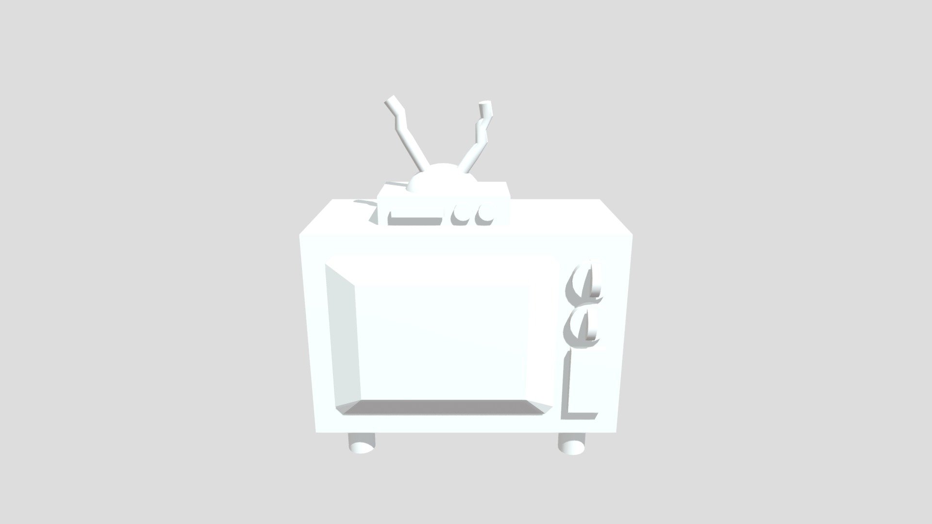 Non Textured Simpsons TV - Download Free 3D model by Sebastian Narbey ...