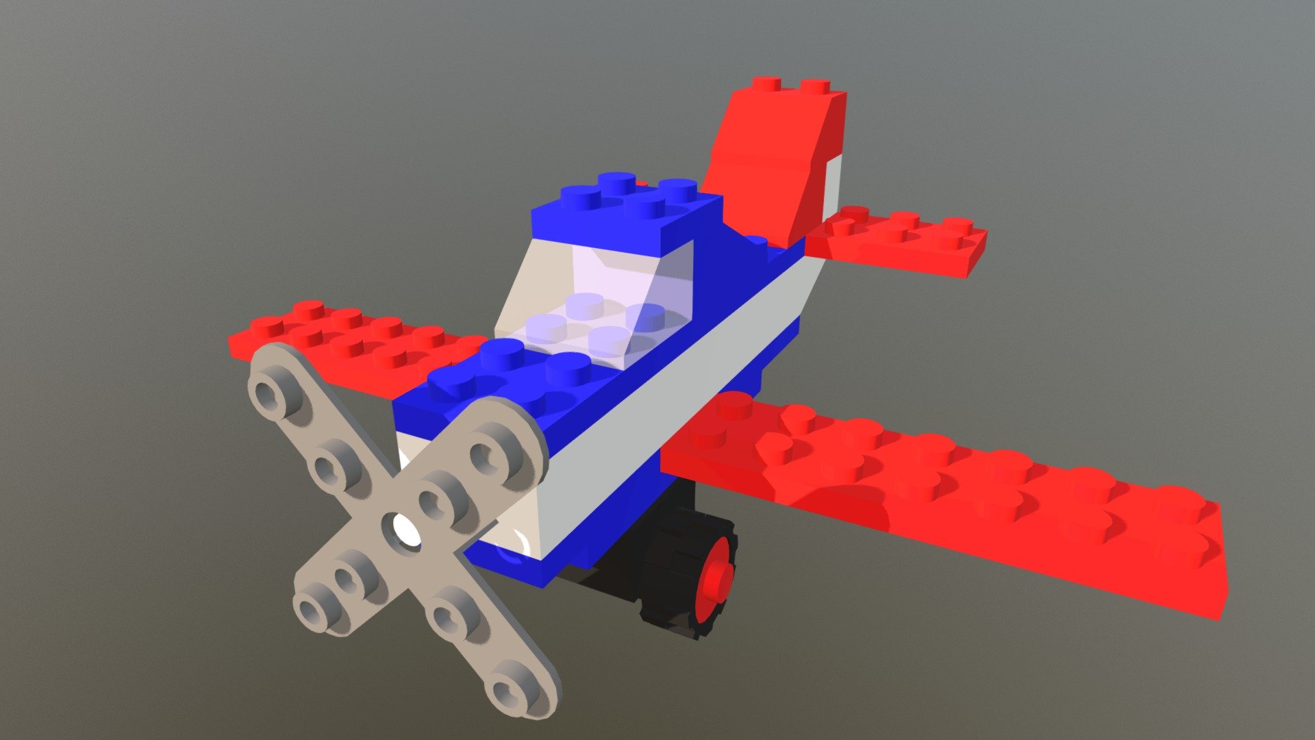 Lego Plane - 3D model by JarodDeCleen [1c3ff61] - Sketchfab