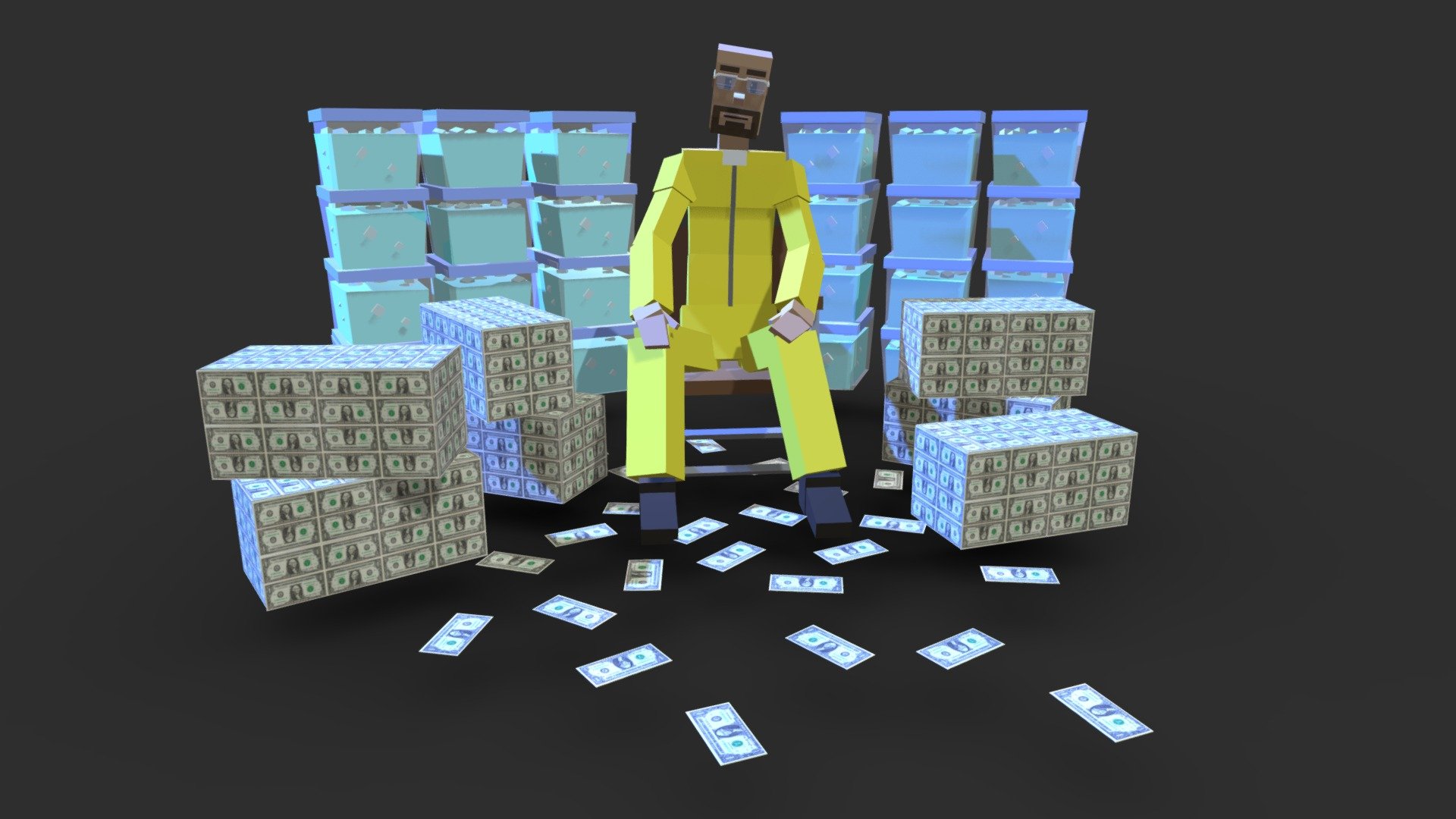 Walter White | Breaking Bad Cubic Worlds - Download Free 3D model by ...