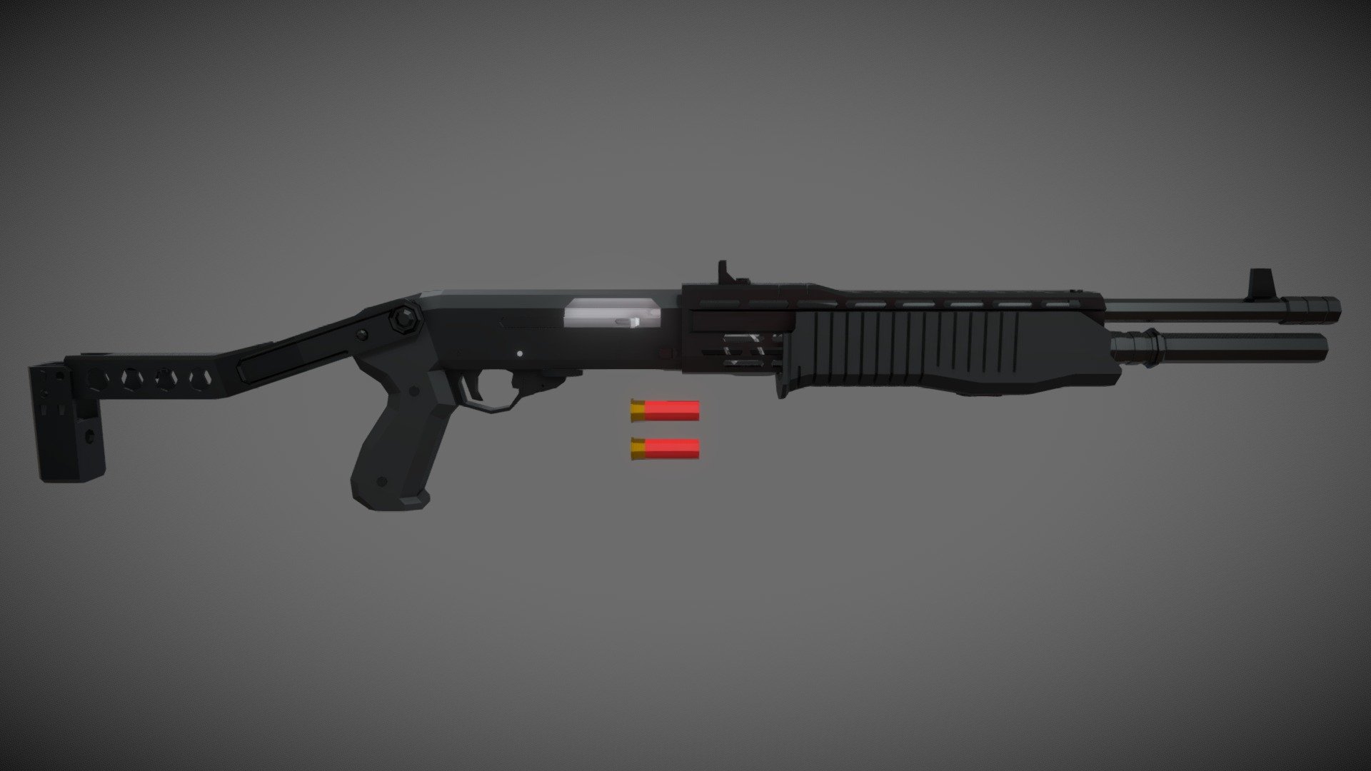 low-poly Franchi SPAS 12 - Download Free 3D model by D_U (@DU1701 ...