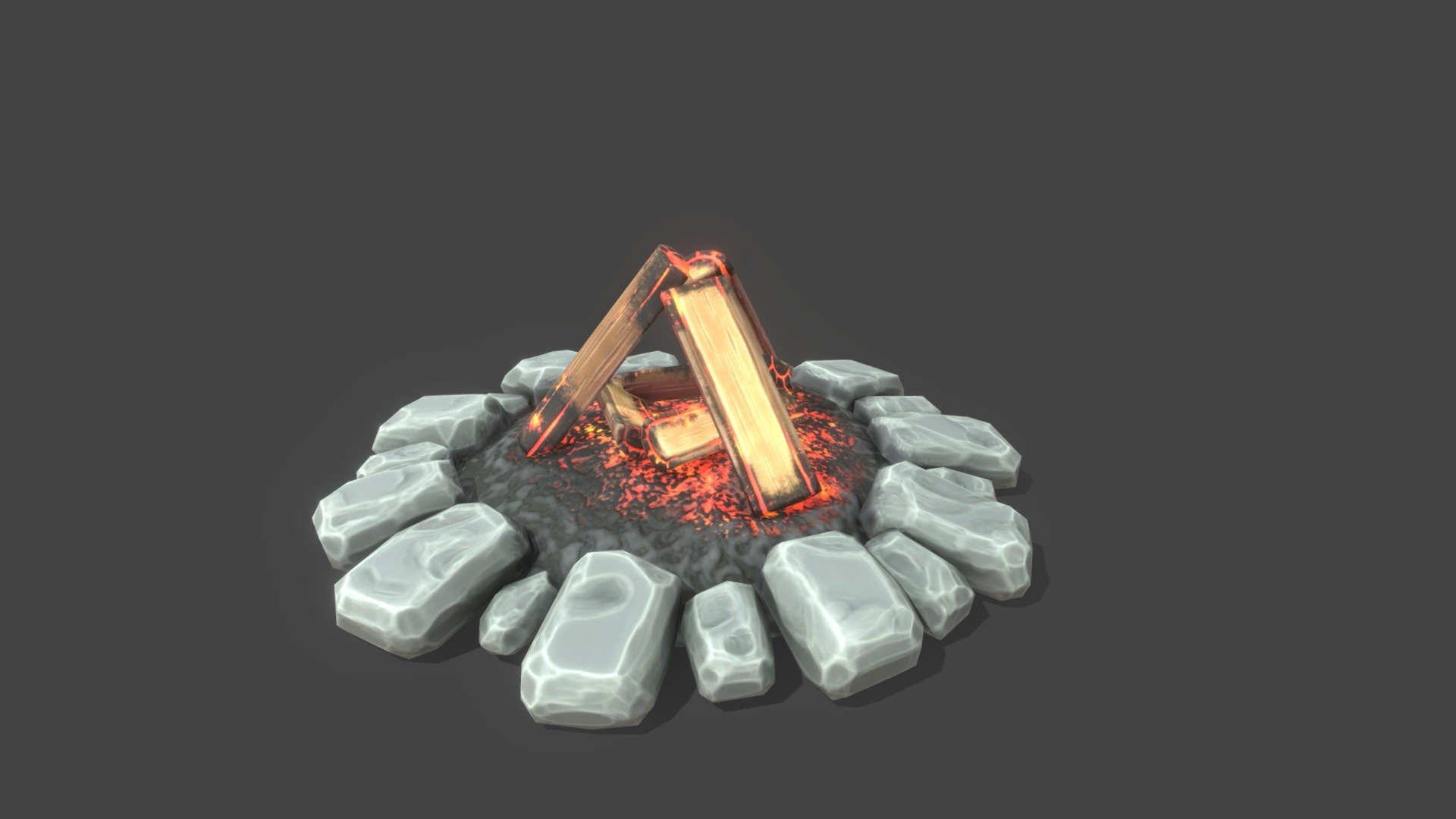 Stylized Log Fire WIP - 3D model by JamesDawson (@JamBoink) [1c459a8 ...