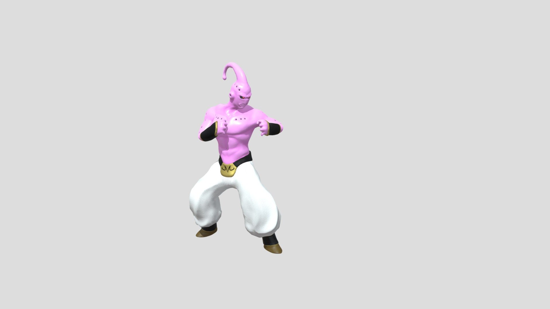 Majin Buu With Open Eyes