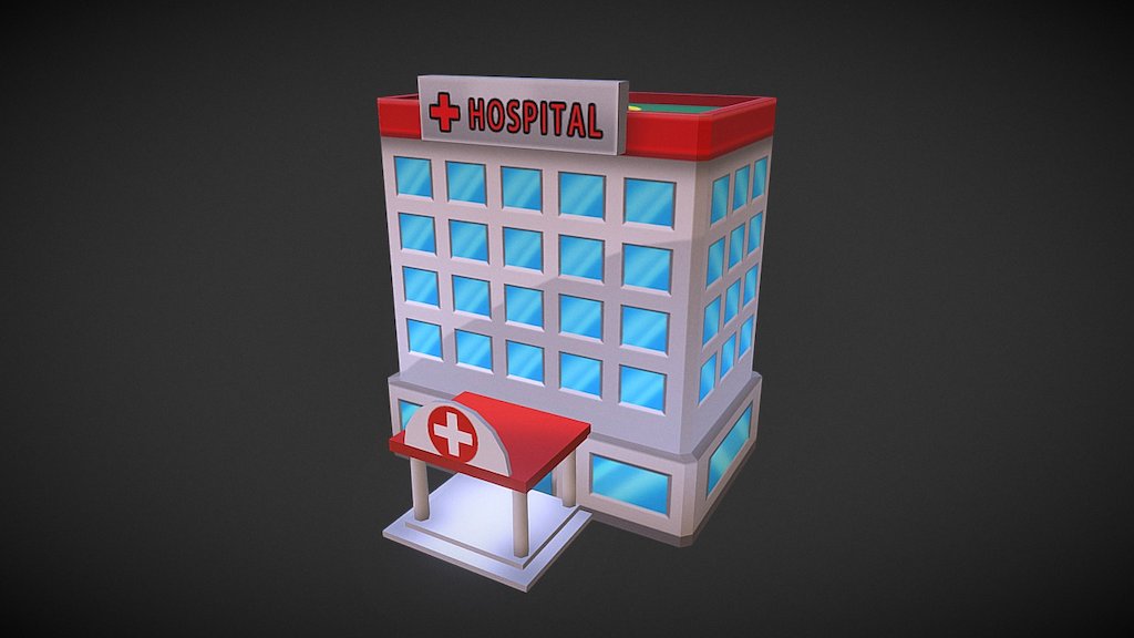 HOSPITAL - 3D model by YOURS (@double2) [1c47658] - Sketchfab