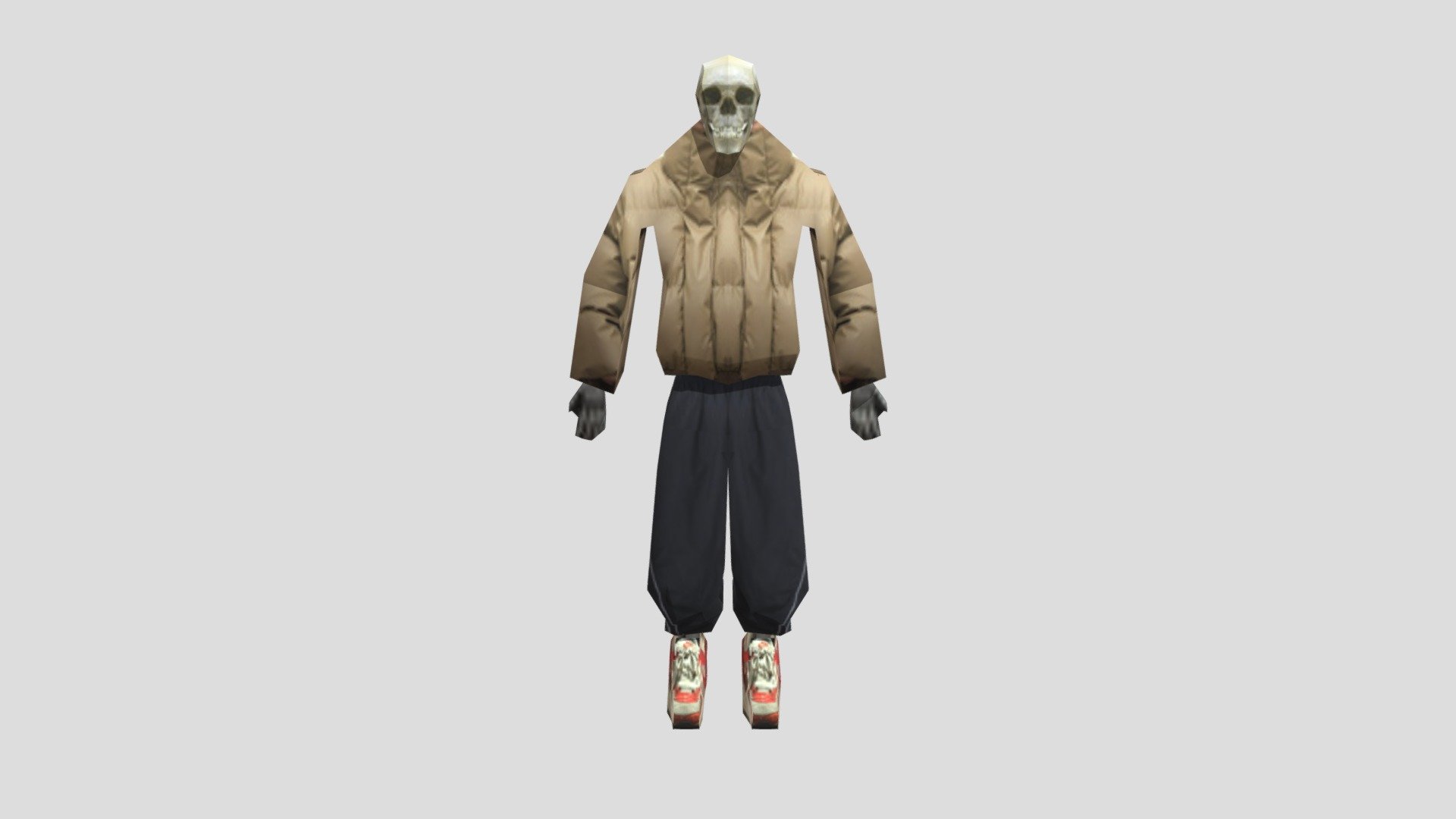 Skeleton_ Character_01[PSXstyle] - Download Free 3D model by ...
