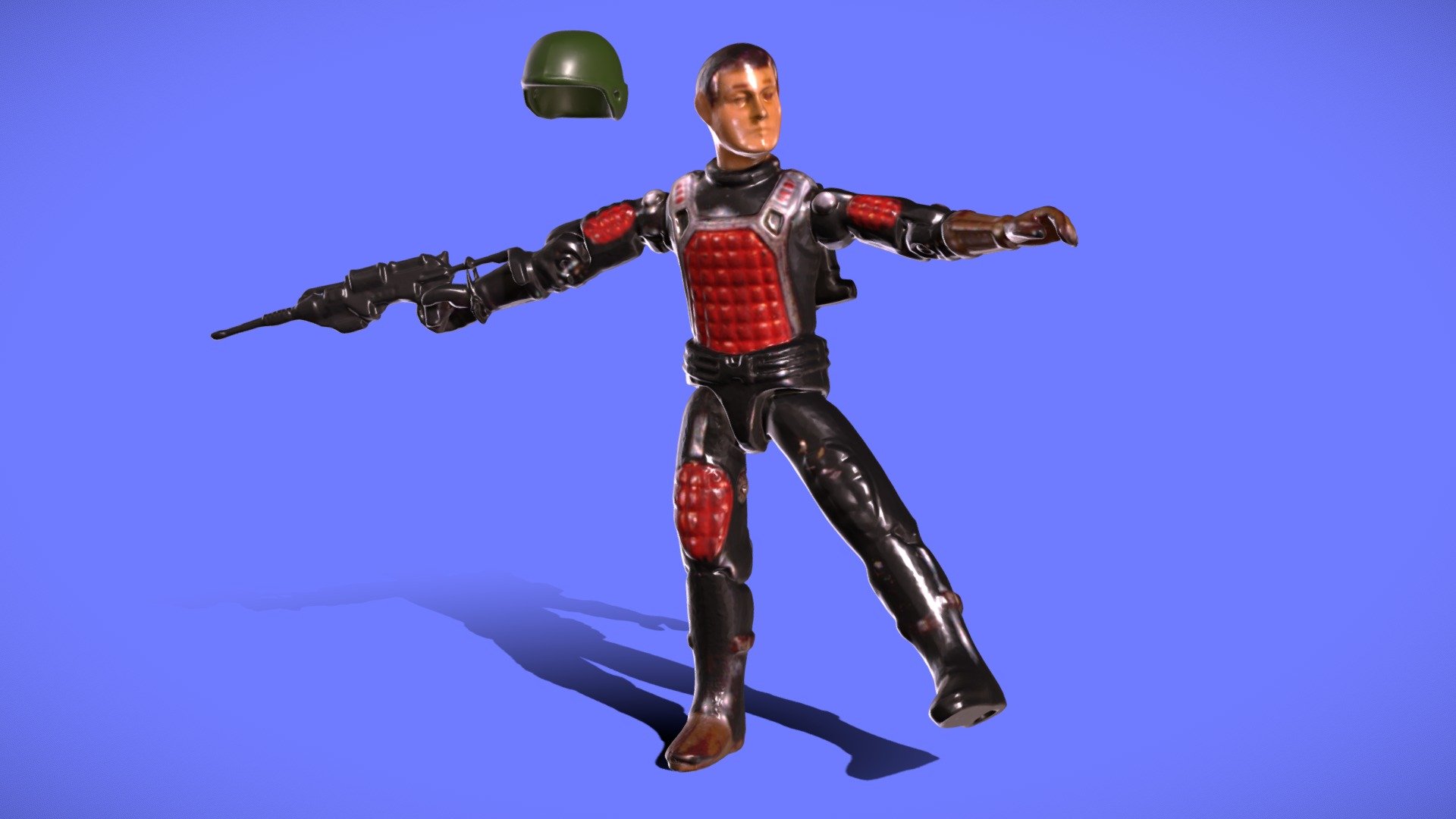 1982 G.I. JOE FLASH LASER - 3D SCAN - - Buy Royalty Free 3D model by ...