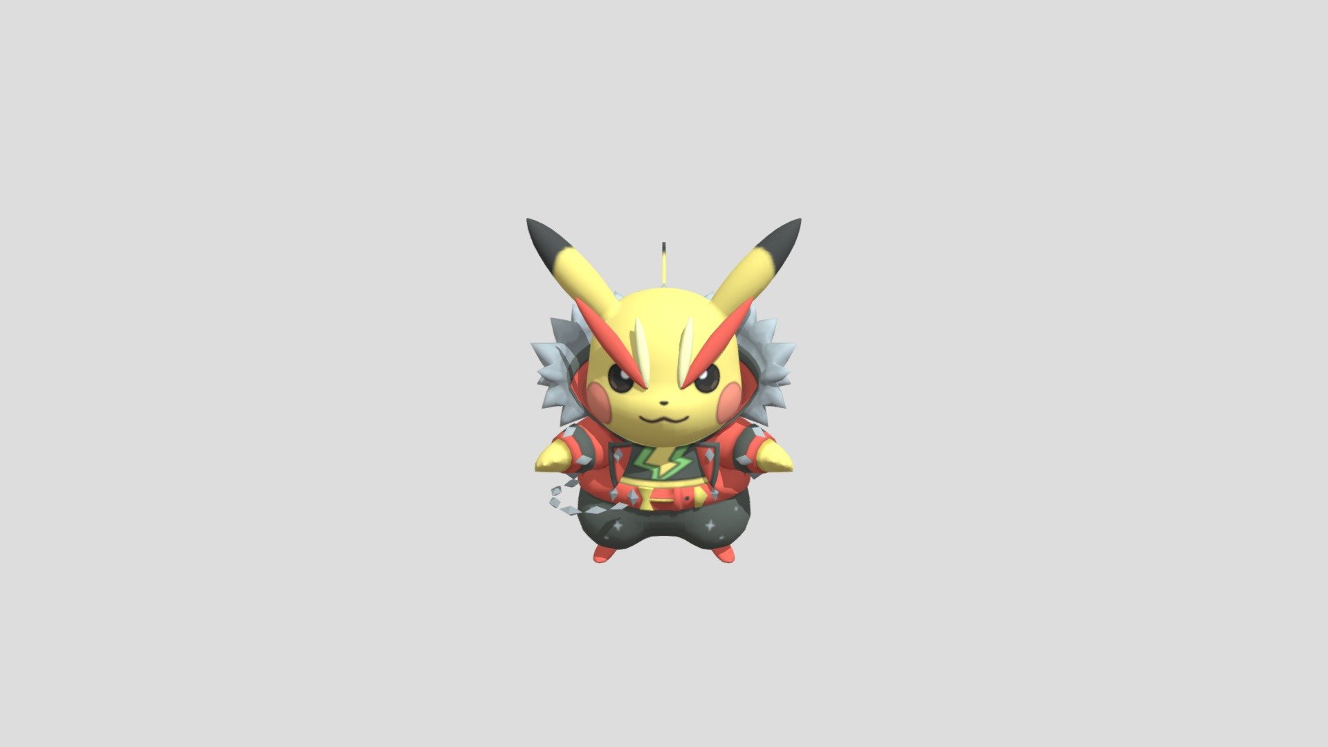 pikachu-rockstar-snake-hip-hop-dance - 3D model by narutoj21pokemon77 ...