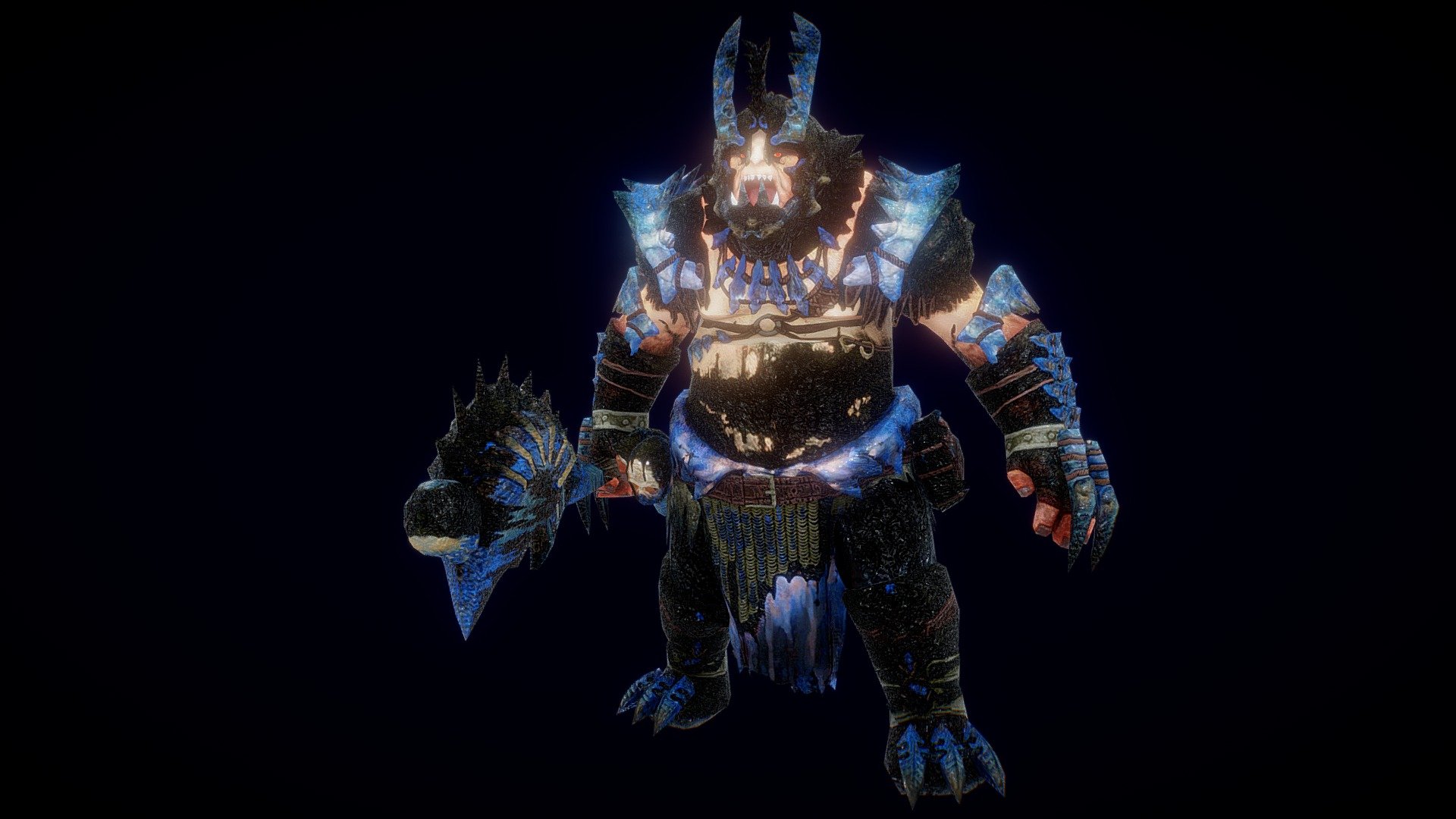 Blue troll - Buy Royalty Free 3D model by Luna (@StudioLuna) [1c4a542 ...