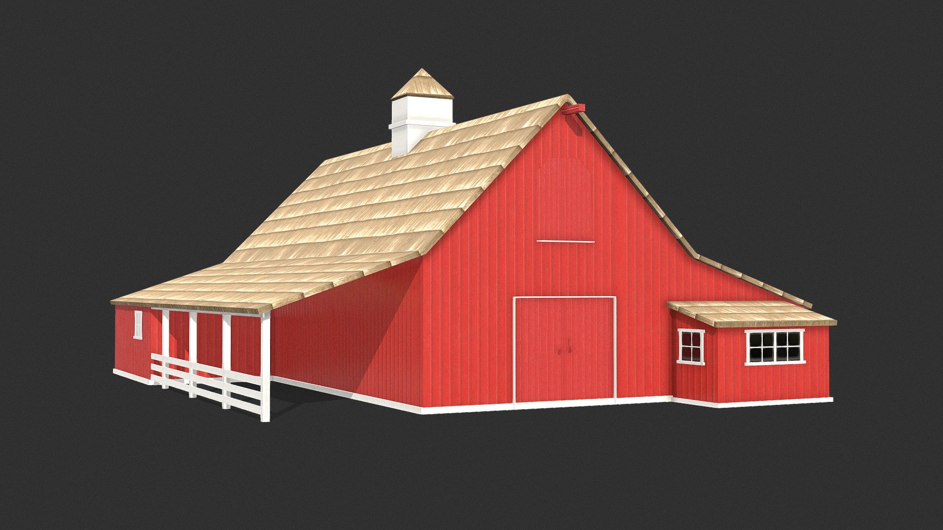 Red Barn PBR - Buy Royalty Free 3D model by danielmikulik [1c4b797 ...