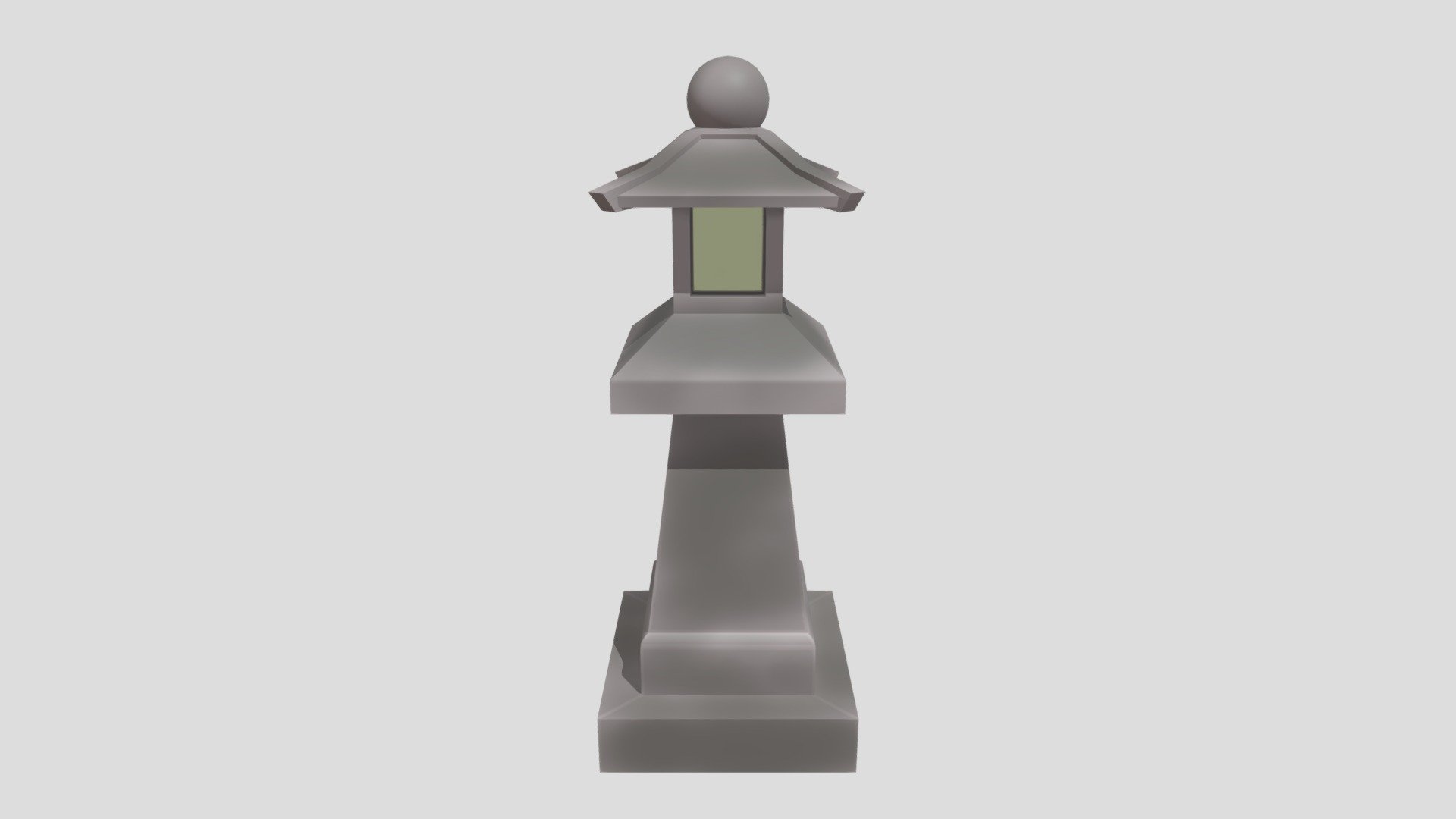 Low-Poly Japanese Lantern - Download Free 3D model by Jeffrey ...