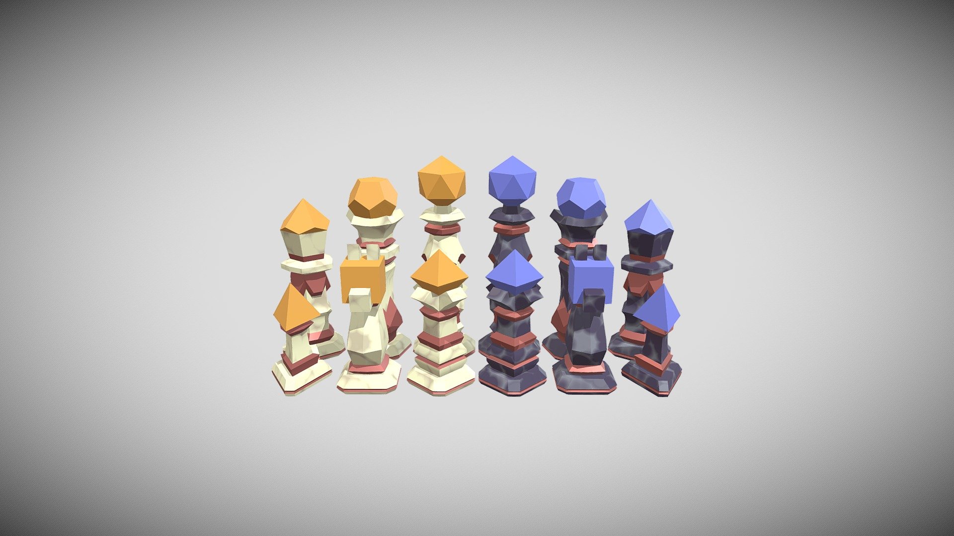 Dice Chess Pieces - 3D model by Duneflower [1c4dd8f] - Sketchfab