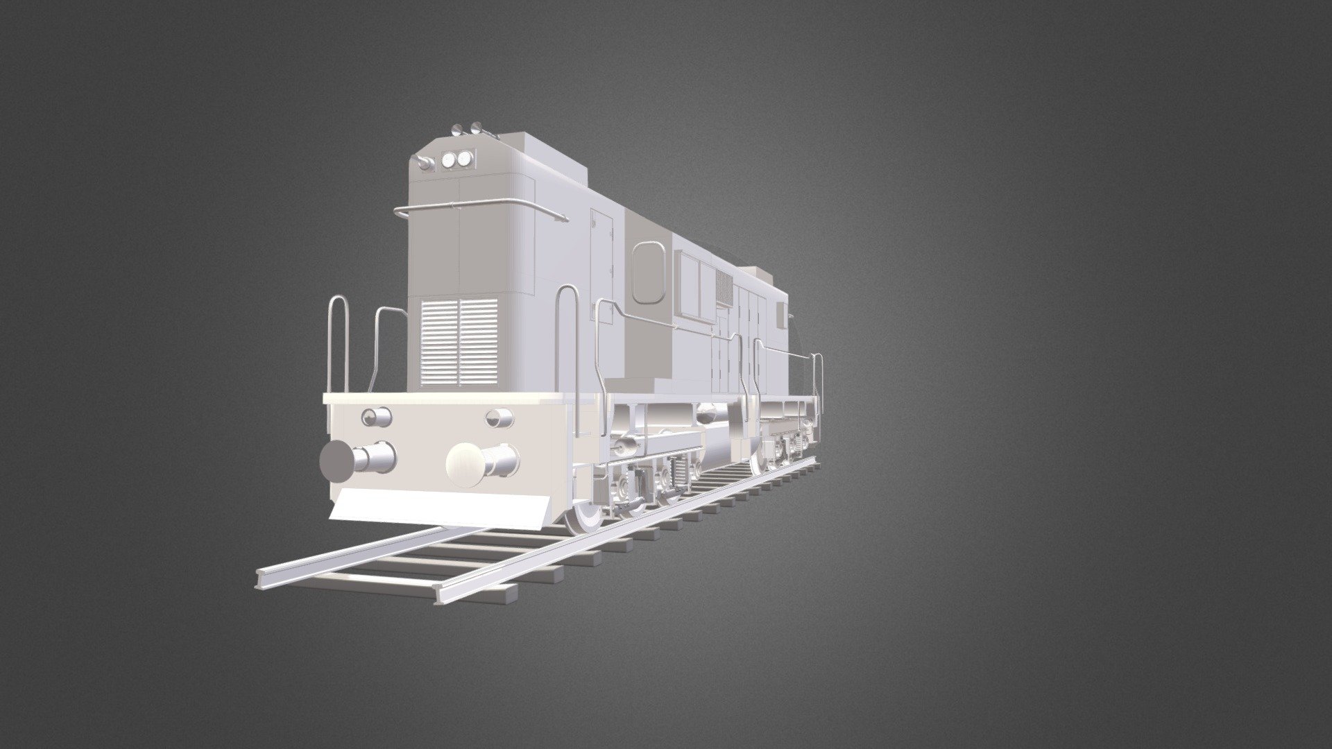 TRAIN ENGINE - 3D model by Vinay752 [1c5005c] - Sketchfab