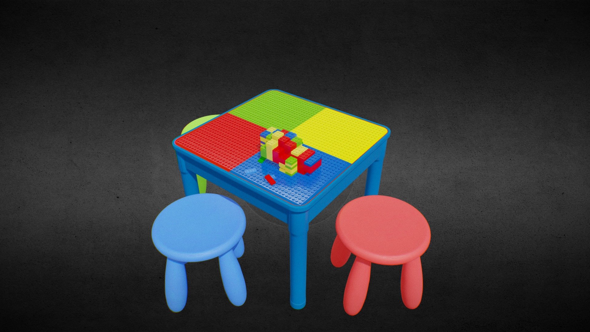 LEGO table set - Download Free 3D model by tamilorejoseph [1c54313 ...